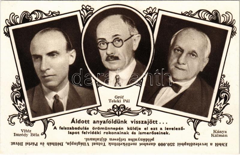 Felvidék visszacsatolásának emlékére. Áldott anyaföldünk visszajött ...