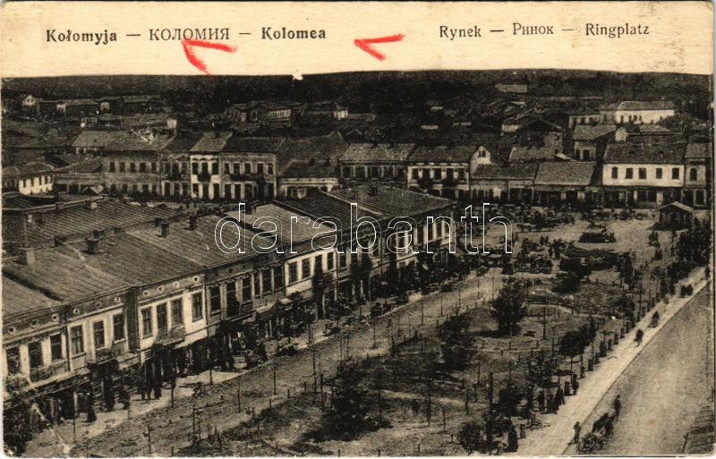 Kolomyia, Kolomyja, Kolomyya, Kolomea; Rynek / Ringplatz / market ...