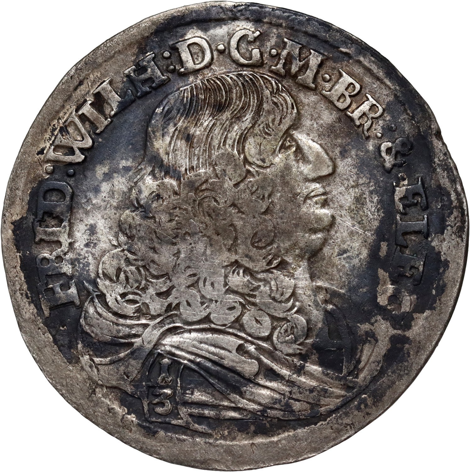 Germany, Brandenburg-Prussia, Friedrich Wilhelm I, 1/3 Thaler 1675 GDZ ...