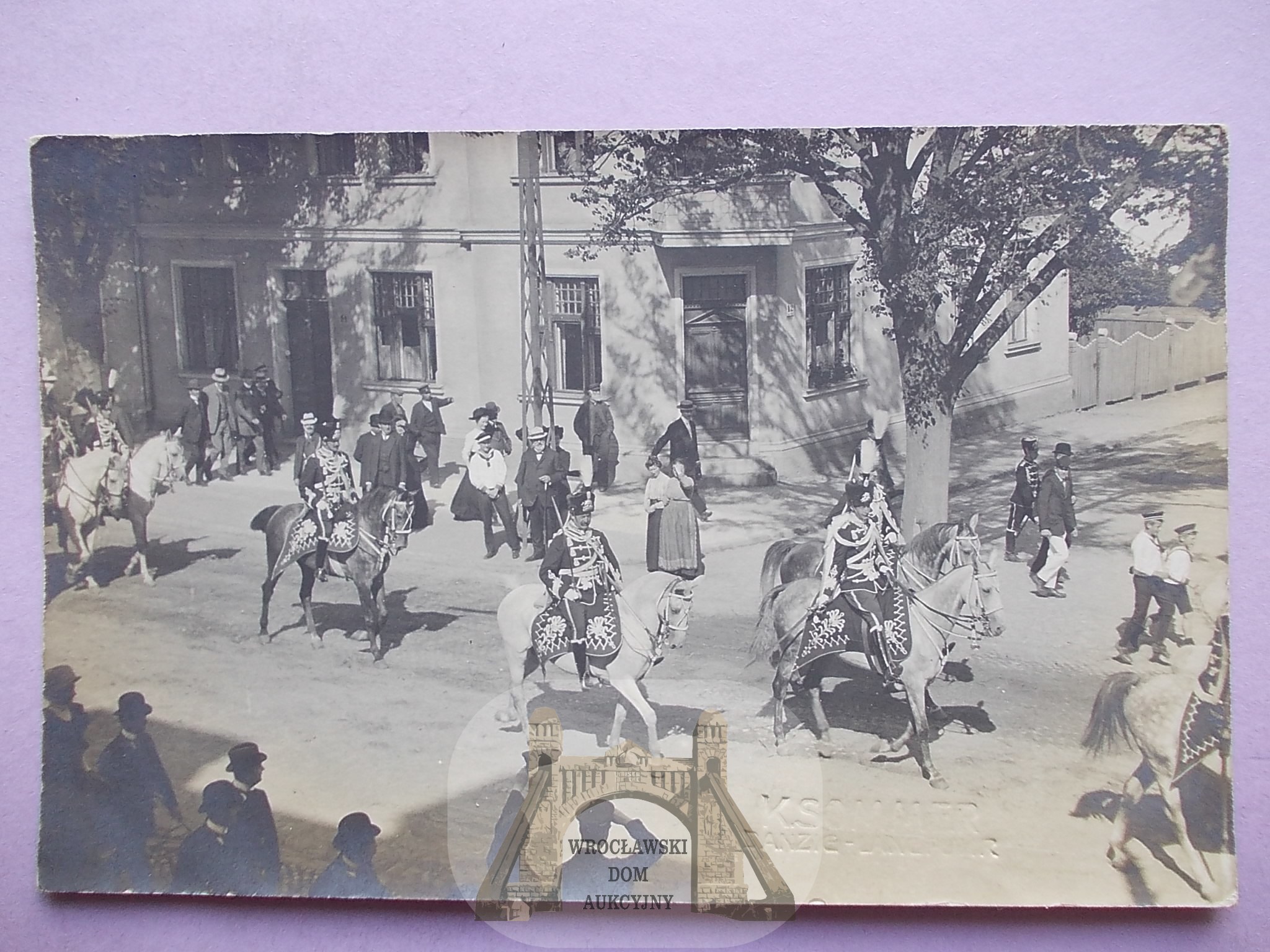 Danzig Wrzeszcz, Danzig Langfuhr, Kaiser, Ludendorf parade of Hussars ...