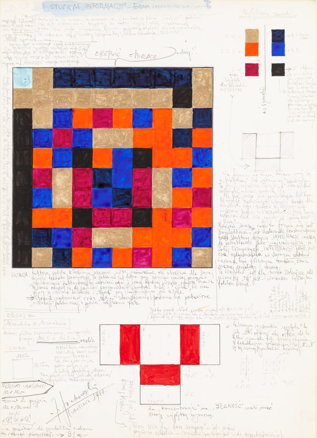 Jerzy Grabowski (1933 Gutki koło Łomży - 2004 Warszawa), "Studium ...