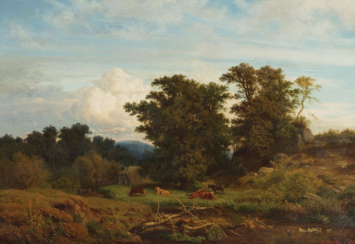 Carl Gustav RODDE, PASTWISKO - Aukcja internetowa / Licytacja online ...