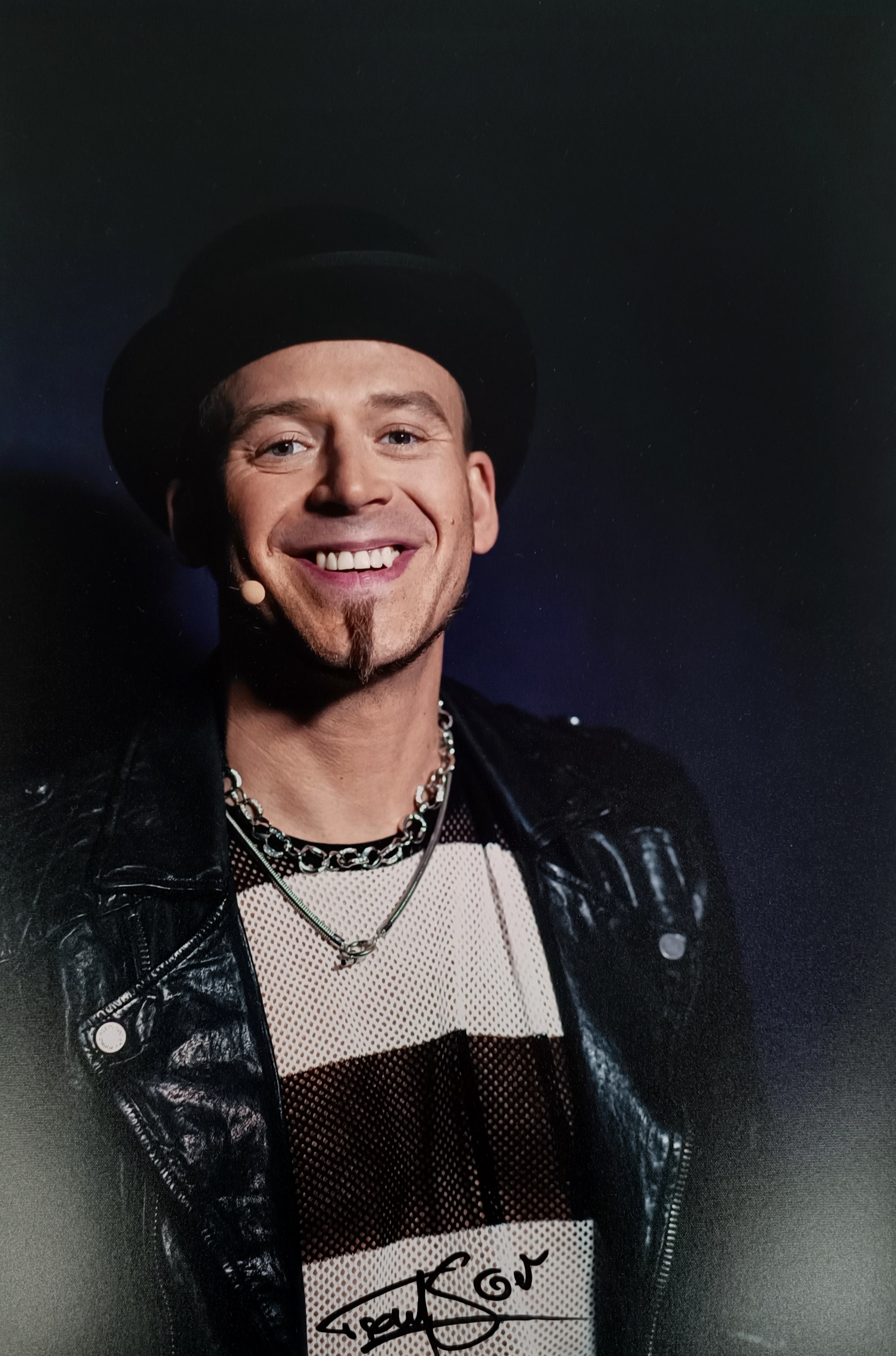 Tomson / Tomasz Lach z Afromental (fotografia z autografem zza kulis ...