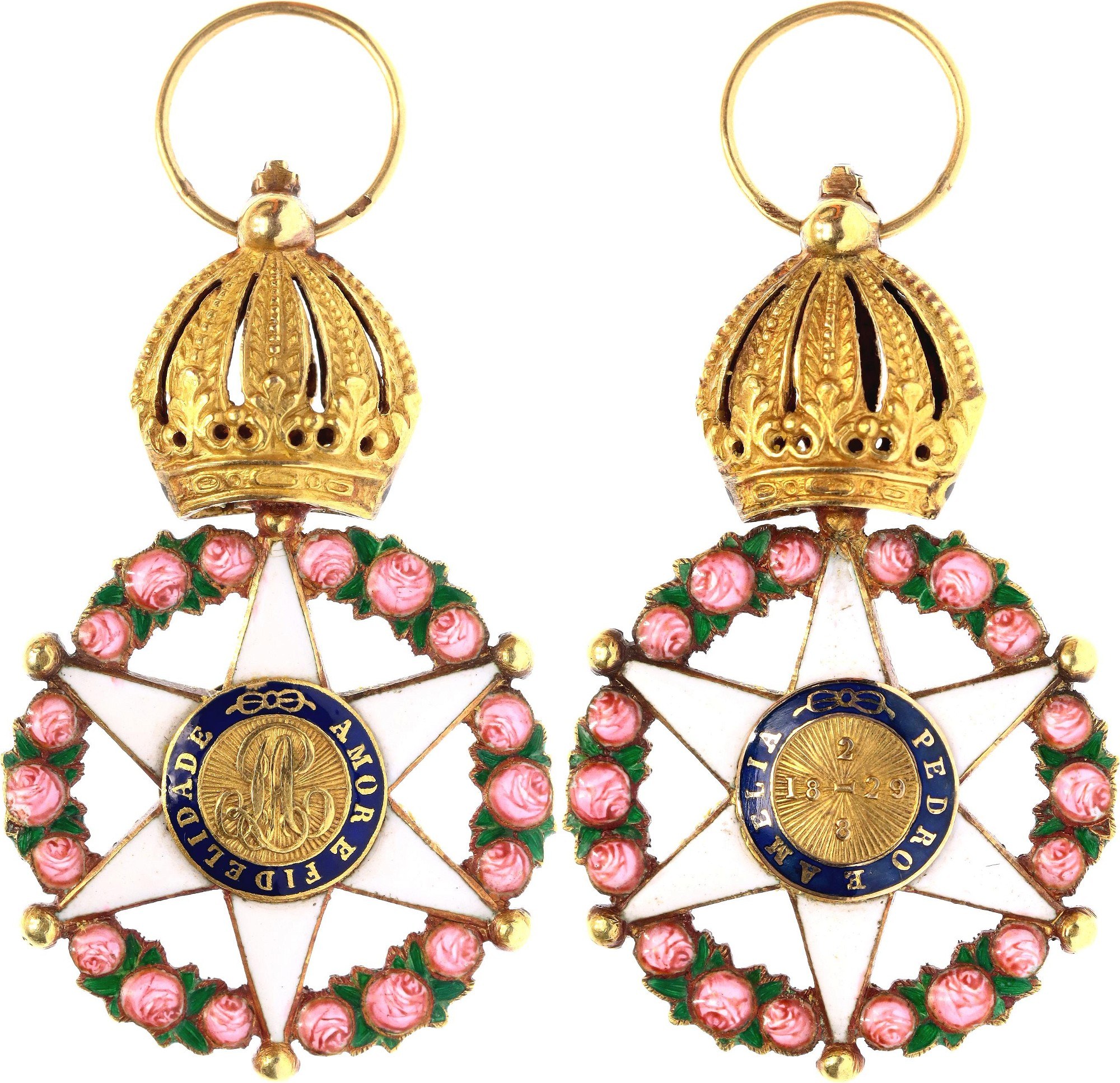 Brazil Order of the Rose Miniature of Officer Cross 1829 - Aukcja ...