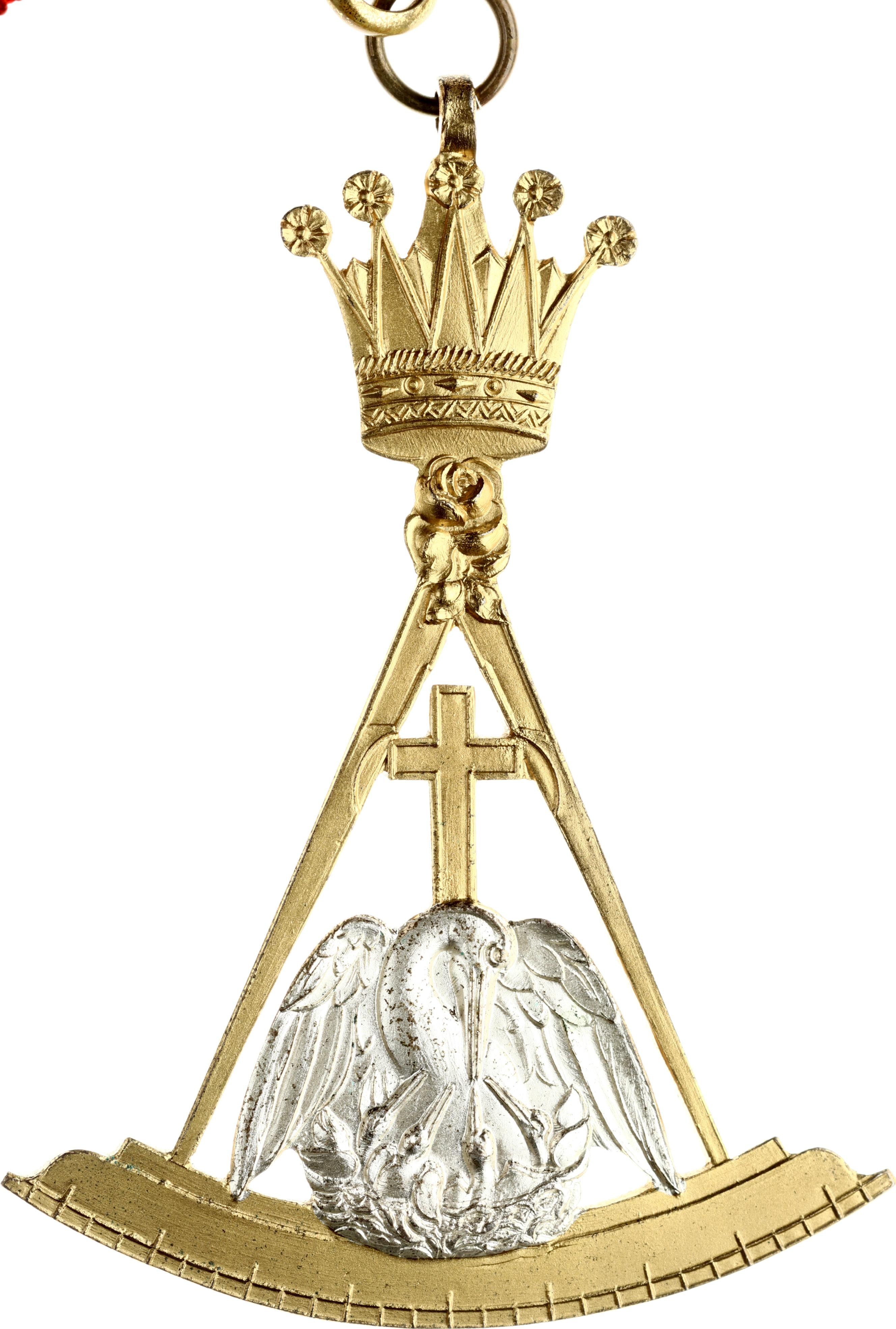 Masońska odznaka rytualna Loży Krzyża Maltańskiego (XX wiek) - Aukcja ...