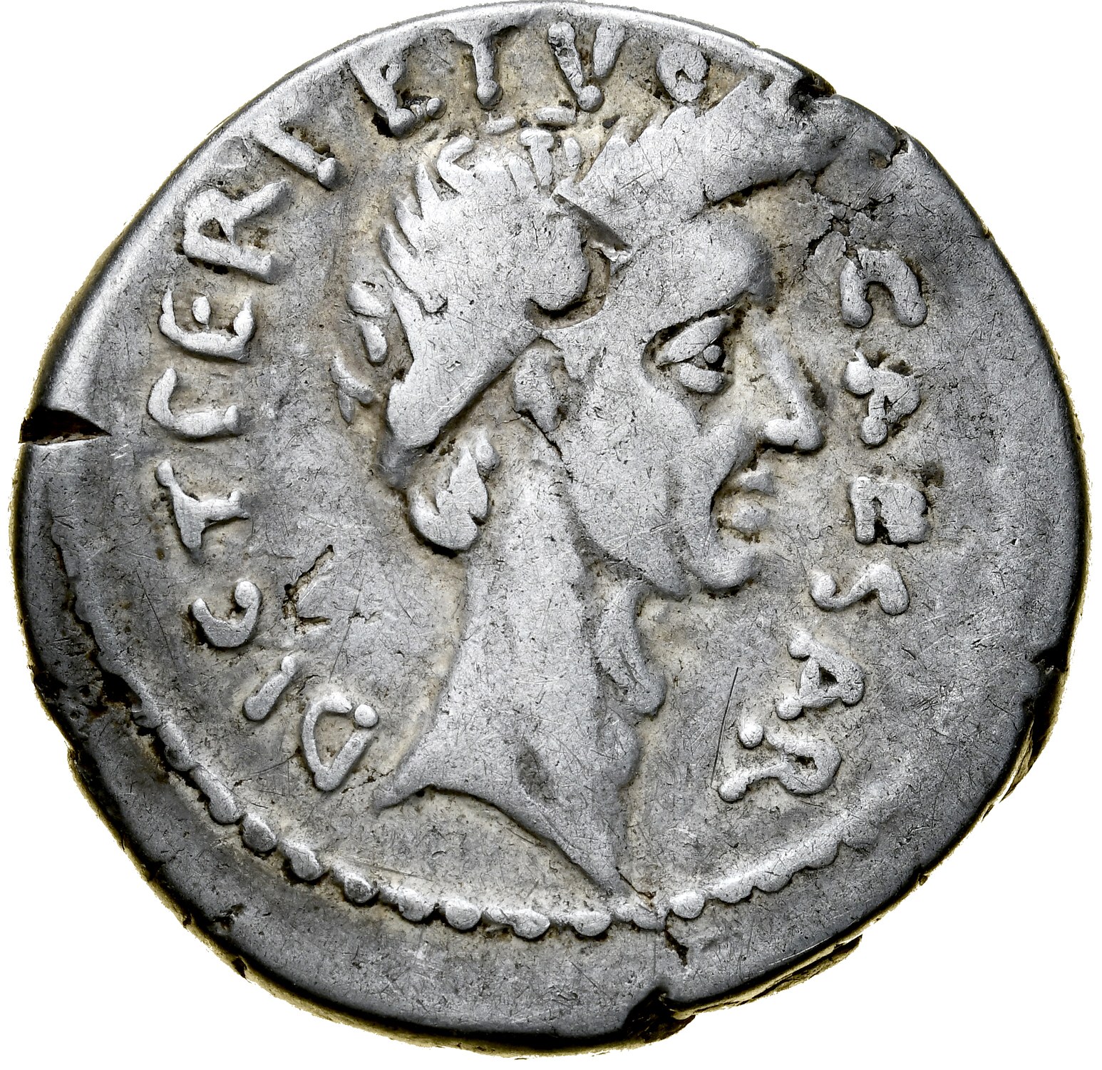 Rzym, Roman Republic, Denar 44 r. p.n.e., Julius Caesar / P. Sepullius ...