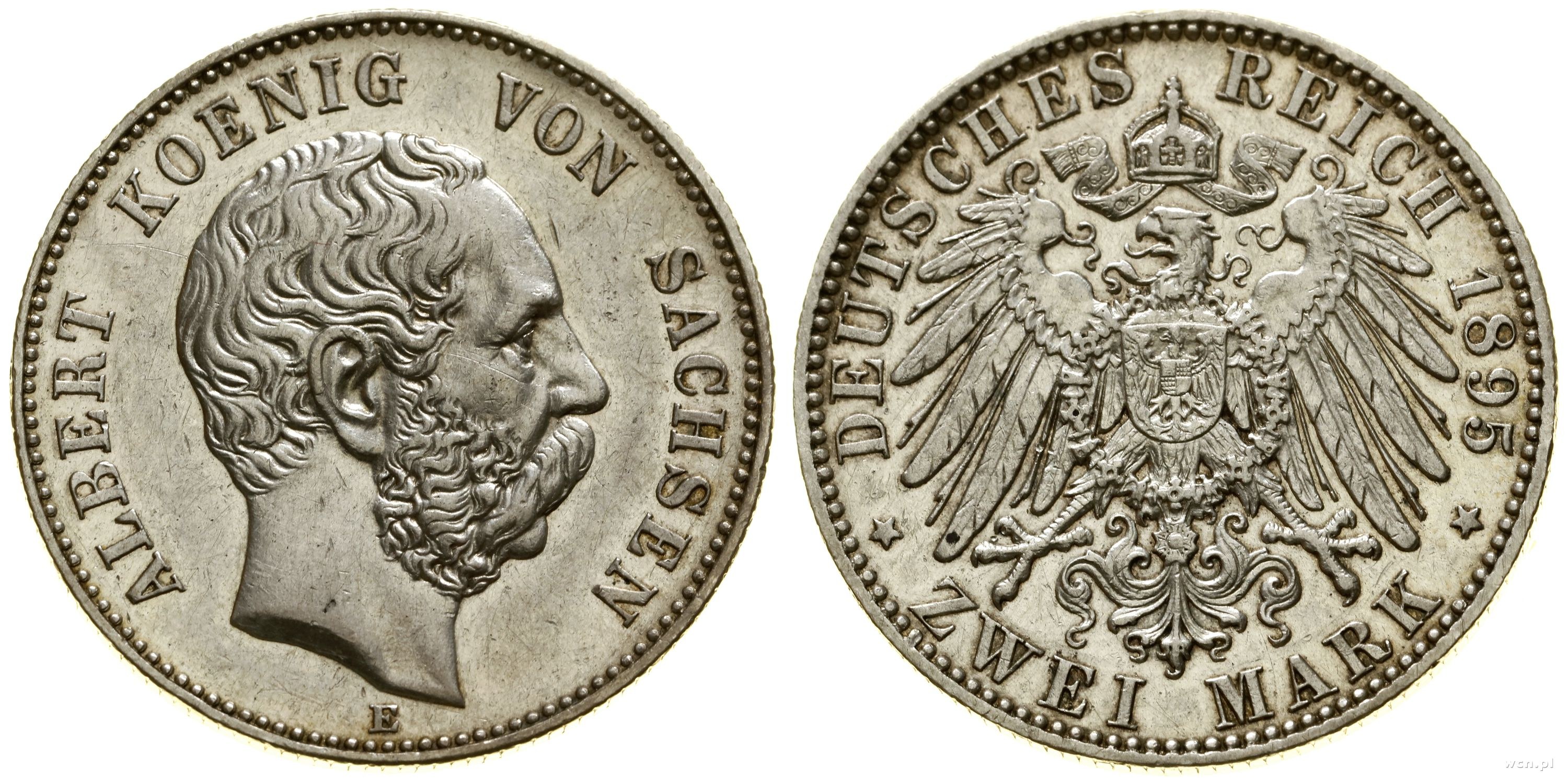 Germany, 2 marks, 1895 E, Muldenhütten - Online auction / Online ...