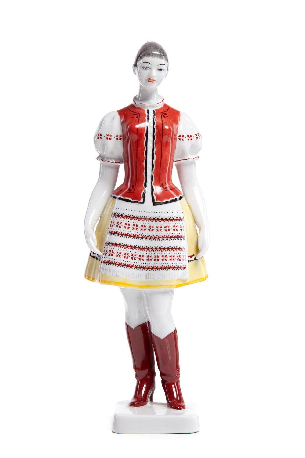 Figurka "Kobieta w stroju ludowym", Wytwórnia Porcelany Hollóháza ...