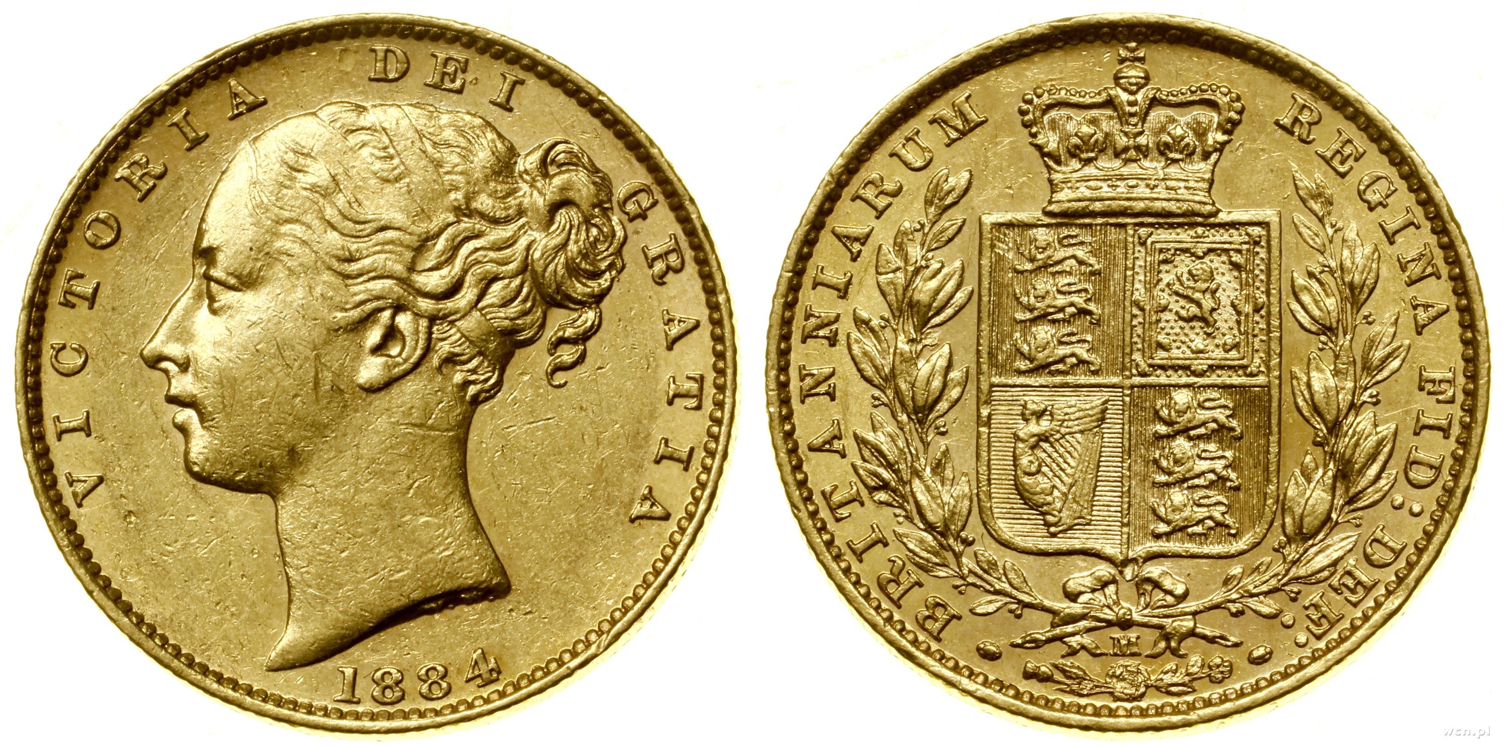 Australia, 1 funt, 1884 M, Melbourne - Aukcja internetowa / Licytacja ...