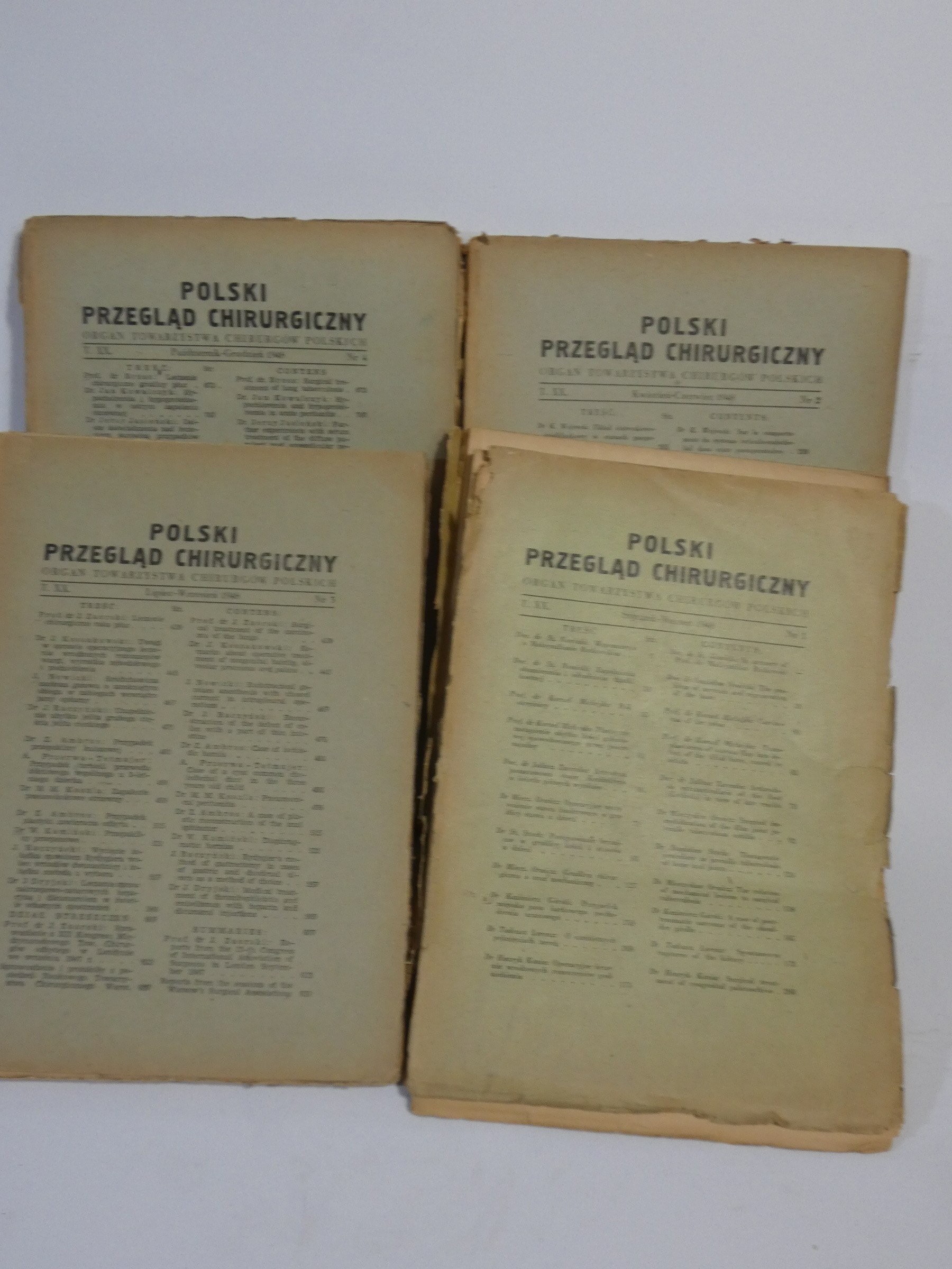 Polski Przegląd Chirurgiczny TOM XX 1948 - Aukcja internetowa ...