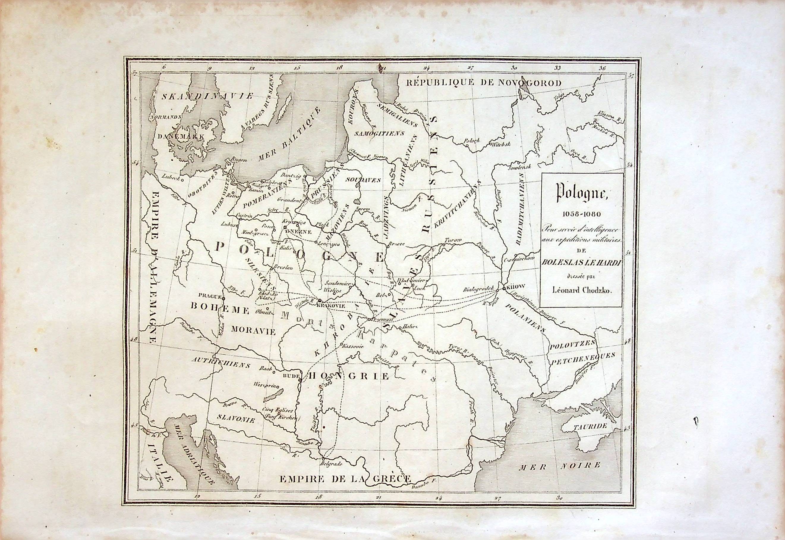 MAP OF POLAND DURING THE REIGN OF BOLESŁAW THE BOLD 1058-1080 - Online ...