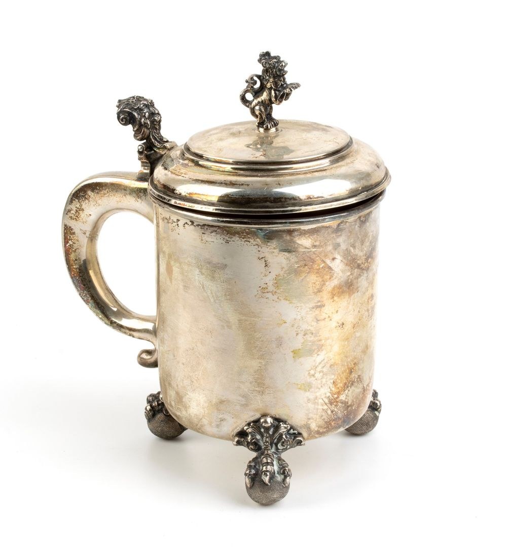 Italian silver tankard - Milan 1935-1945, mark of MALINVERNI UMBERTO ...
