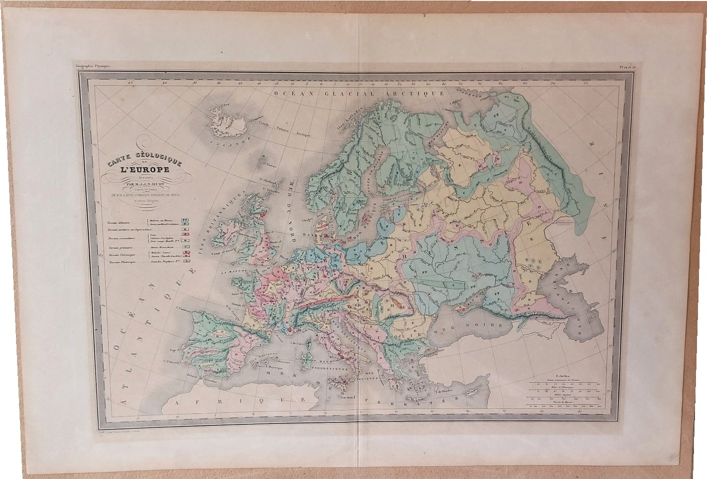 Geological Map of Europe, [1880]. - Online auction / Online bidding ...