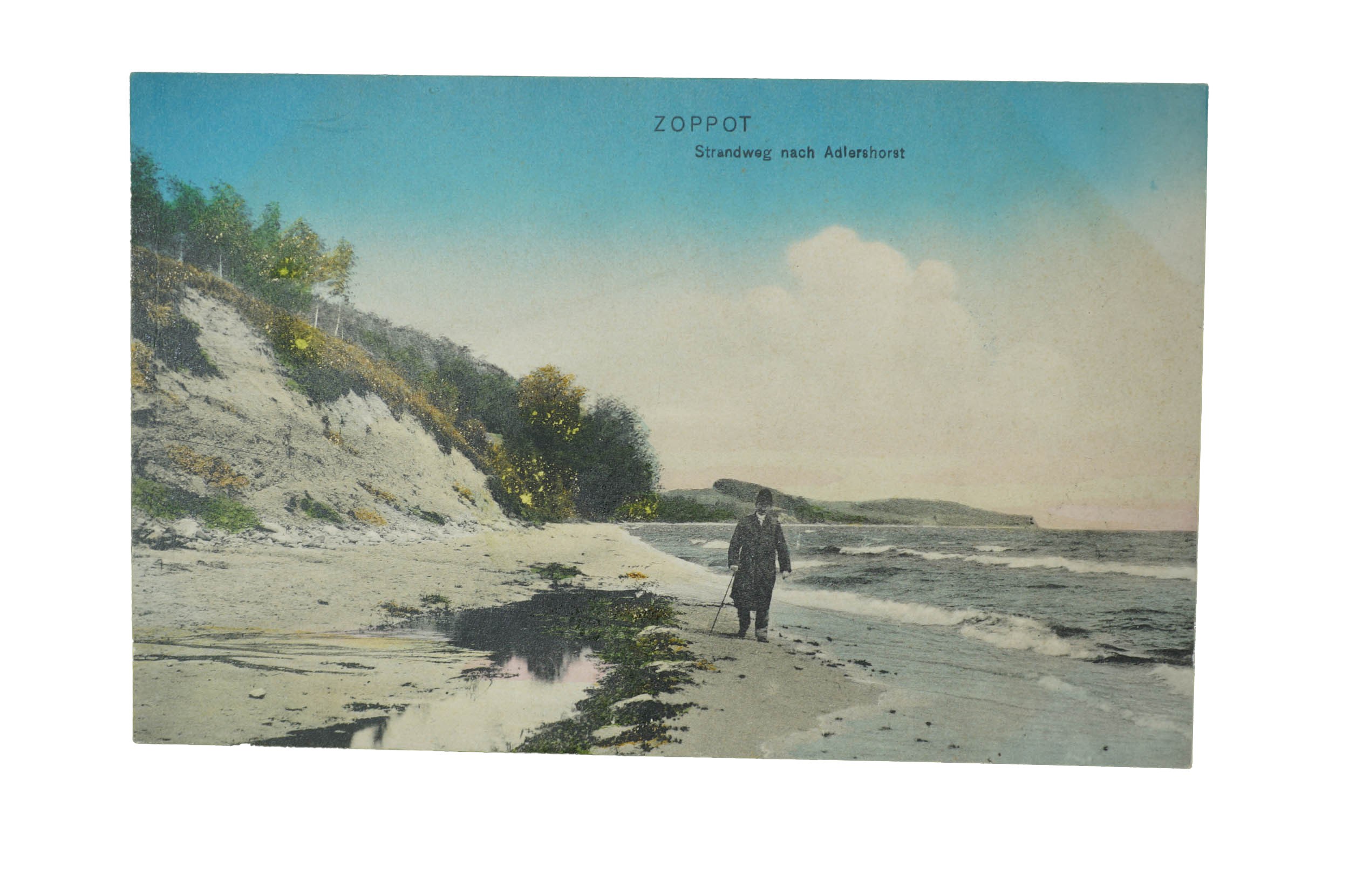 SOPOT - Zoppot Strandweg nach Adlershorst / Road on Orlowo beach ...