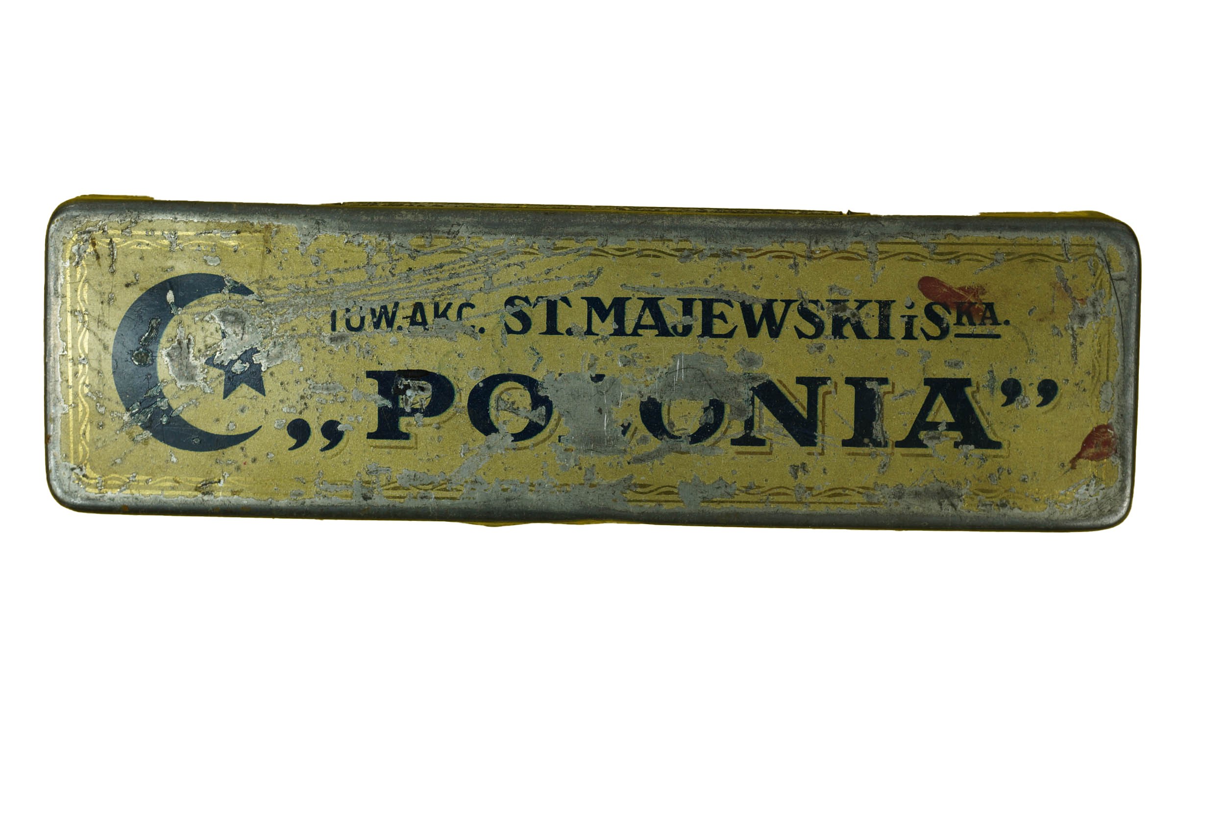 POLONIA Towarzystwo Akcyjne St. Majewski i Ska , oryginalne metalowe ...