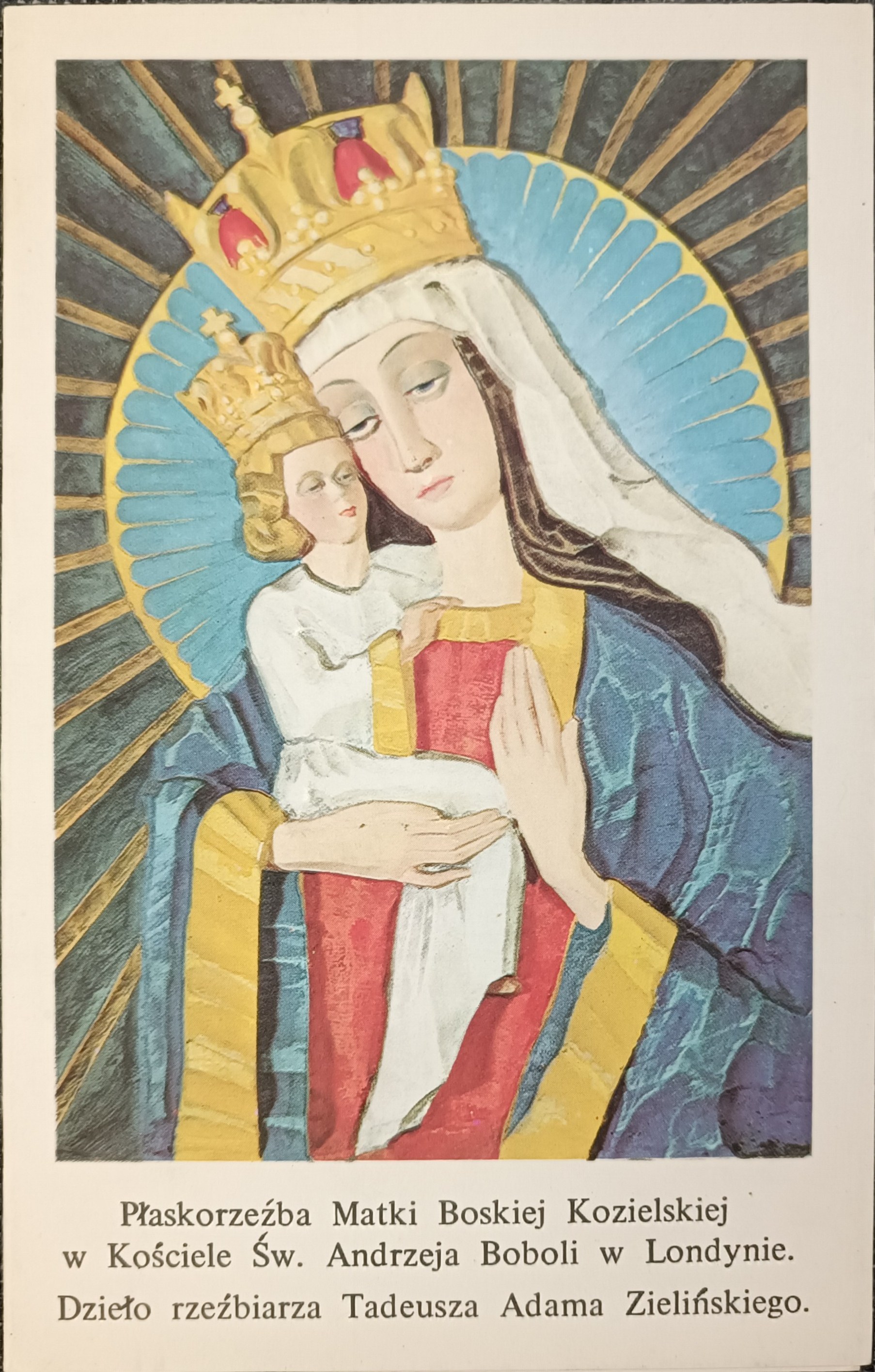 Tadeusz Adam Zieliński, Bas-relief of Our Lady of Koziel in St. Andrew ...