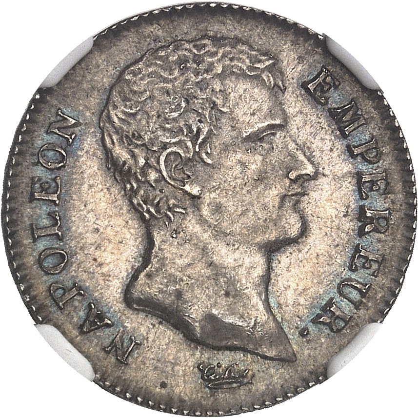 Premier Empire / Napoléon Ier (1804-1814). 1 franc calendrier ...