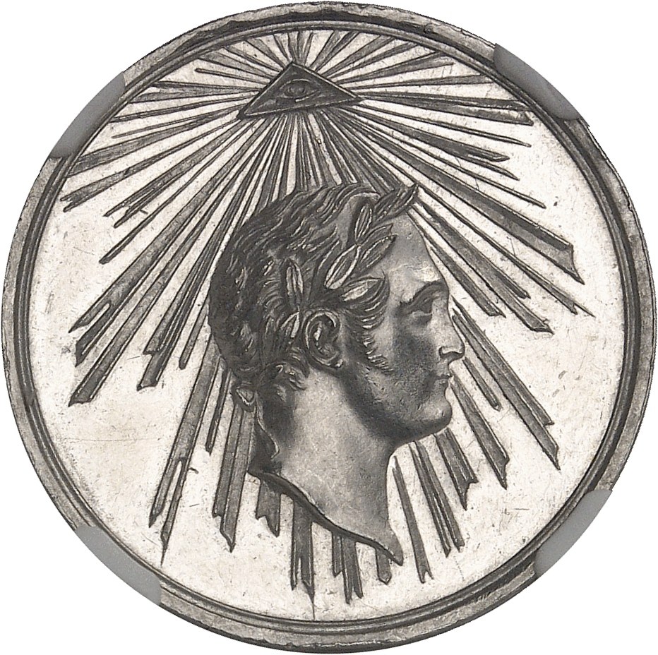 Alexandre Ier (1801-1825). Médaille de platine, pour la prise de Paris ...