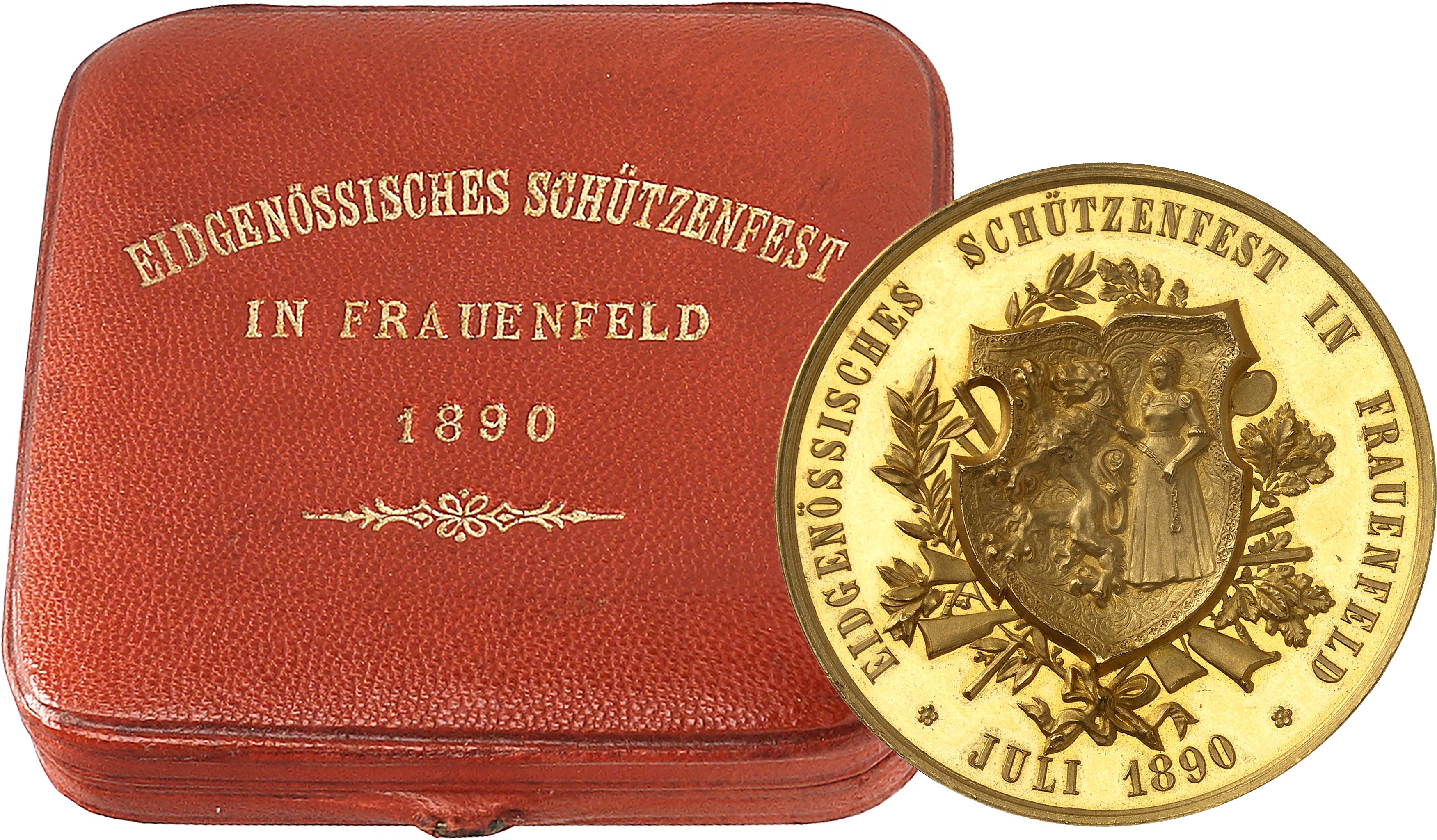 Thurgovie (canton de). Médaille d’Or, Concours de tir de Frauenfeld ...