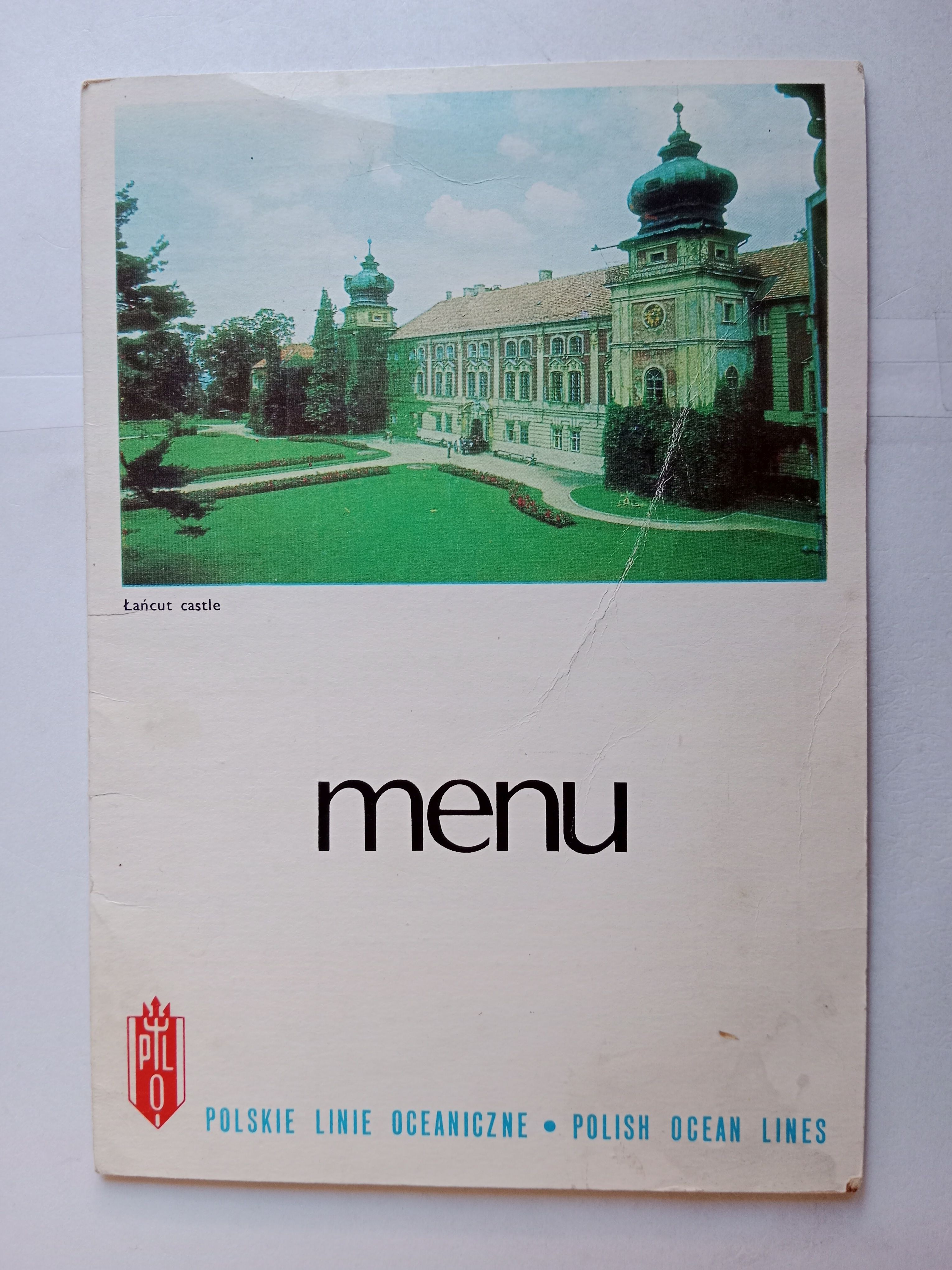 STATEK MS BATORY MENU ŁAŃCUT - POLSKIE LINIE OCEANICZNE 1969 R - Aukcja ...