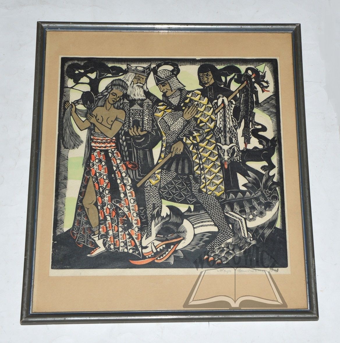 DUNIN-PIOTROWSKA Maria (1899 - 1986), The princess and the dragon ...
