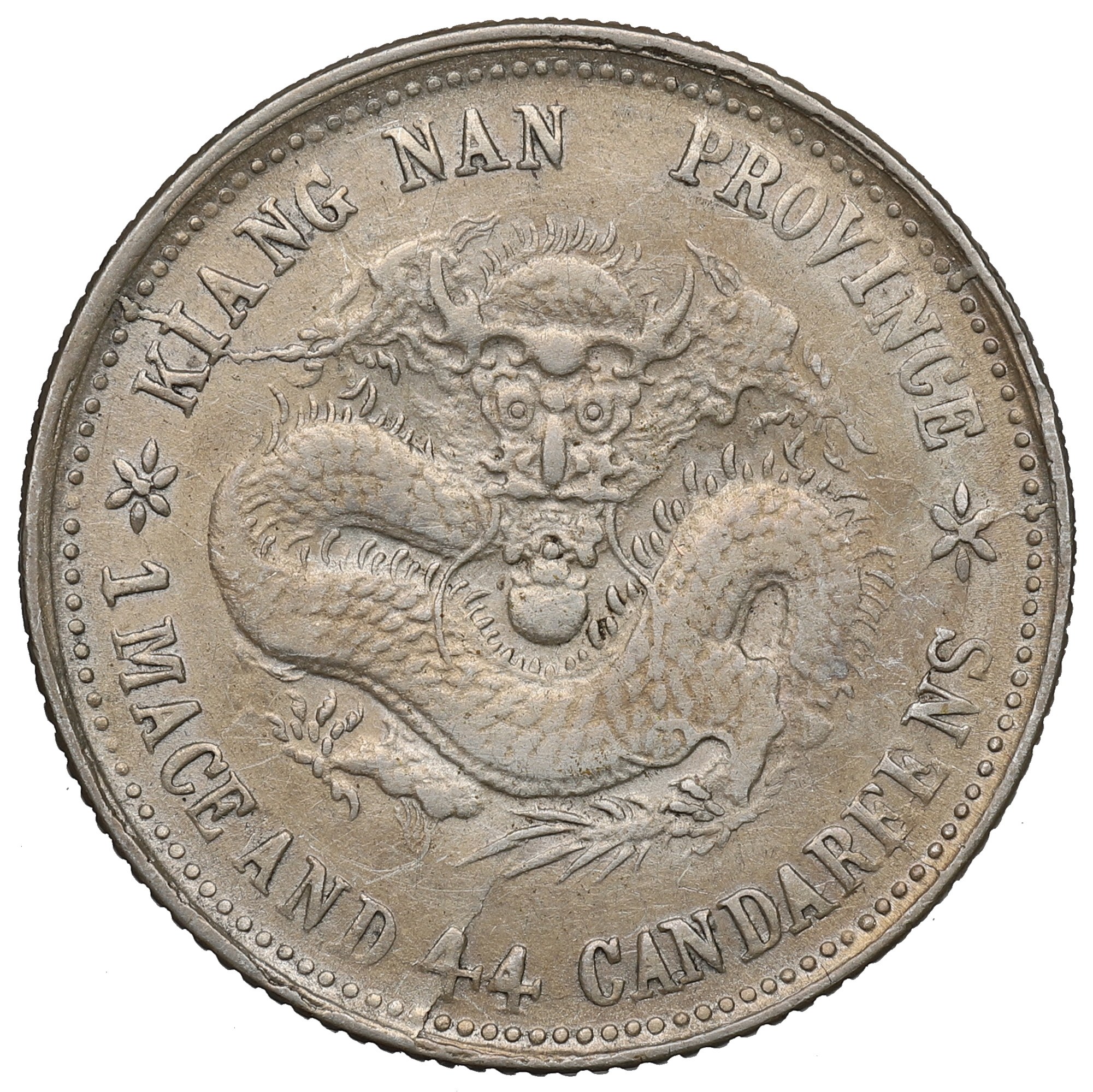 China, Kiang Nan Province, Guangxu, 1 mace 4.4 candareens - Online ...