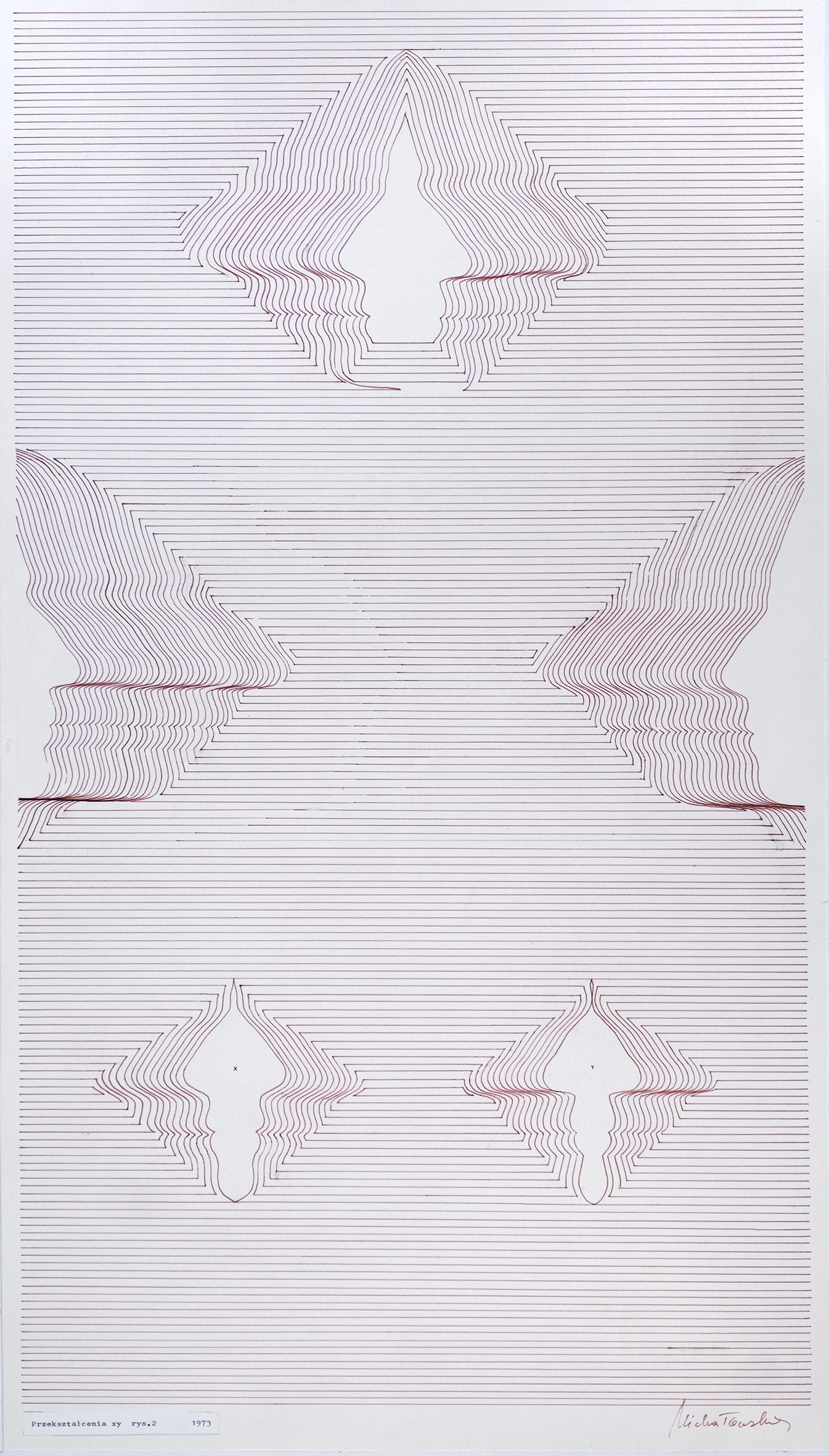 Maria Michalowska, XY Transformations, drawing, 1973 - Online auction ...