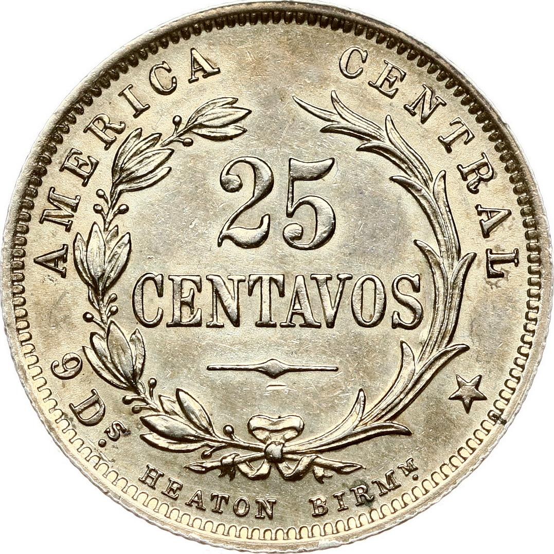 Costa Rica 25 Centavos 1890 HEATON - Aukcja internetowa / Licytacja ...