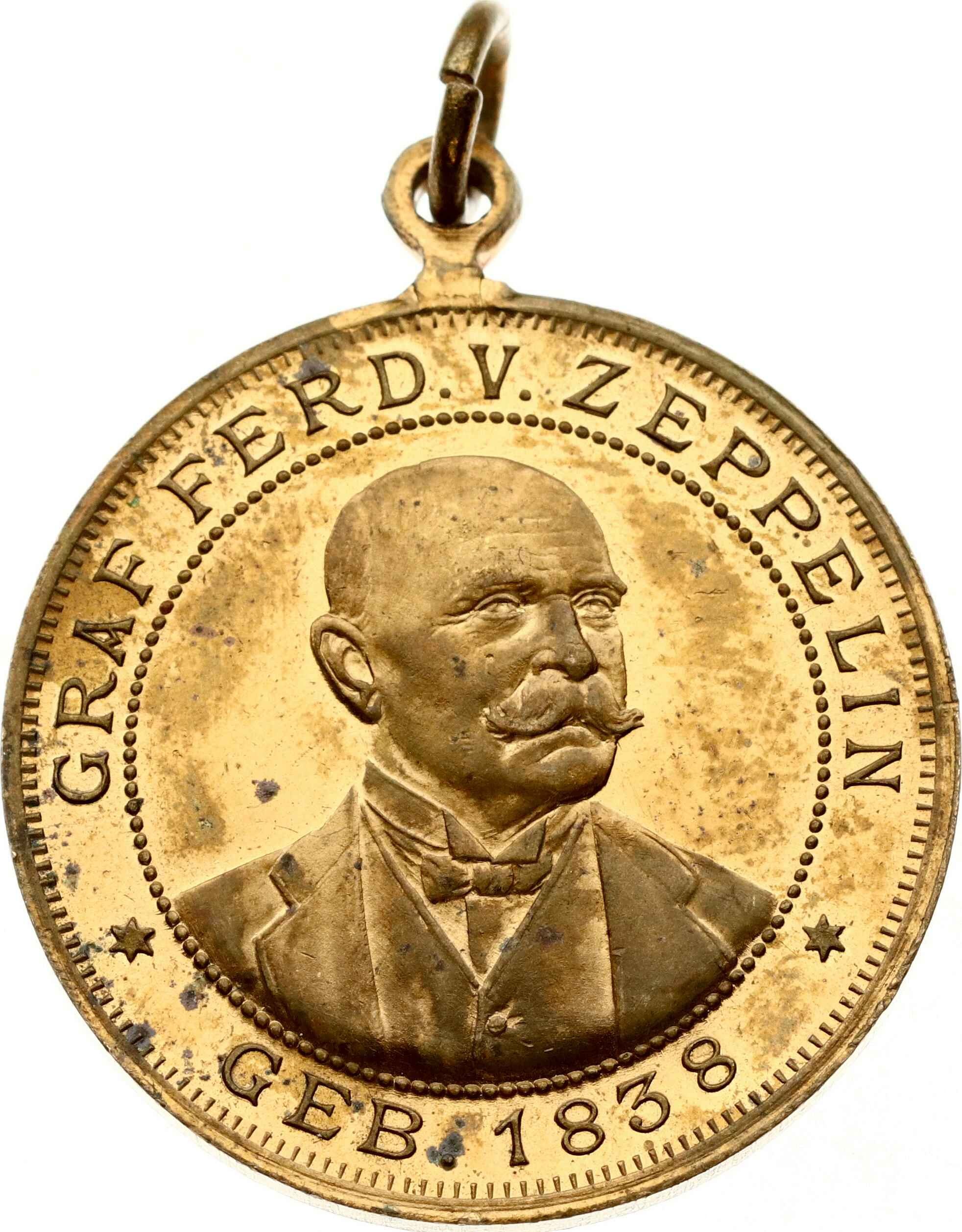 Medal 1908 Graf von Zeppelin - Aukcja internetowa / Licytacja online ...