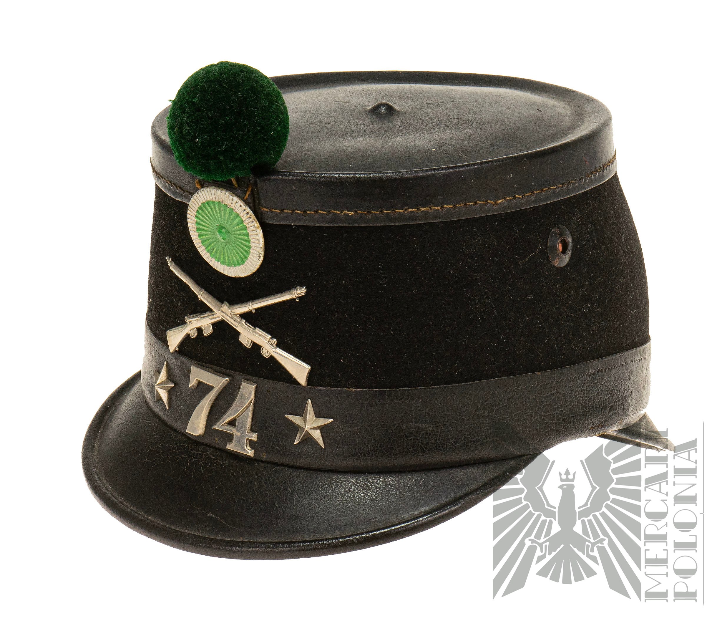 1WŚ Czapka Czako Szwajcarskiej Piechoty 74 Pułk Piechoty - Aukcja ...