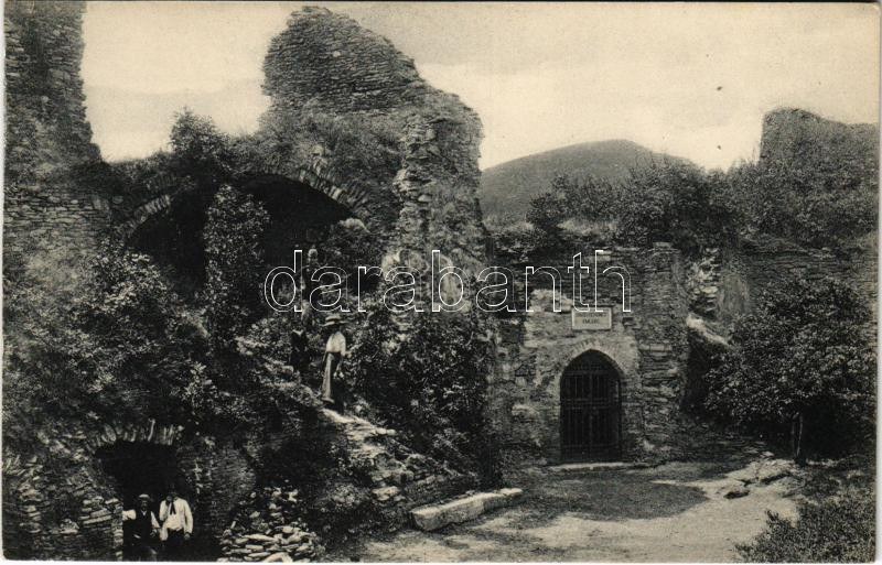 Déva, vár, Dávid Ferenc emlékfülke. Laufer Vilmos kiadása / castle ...