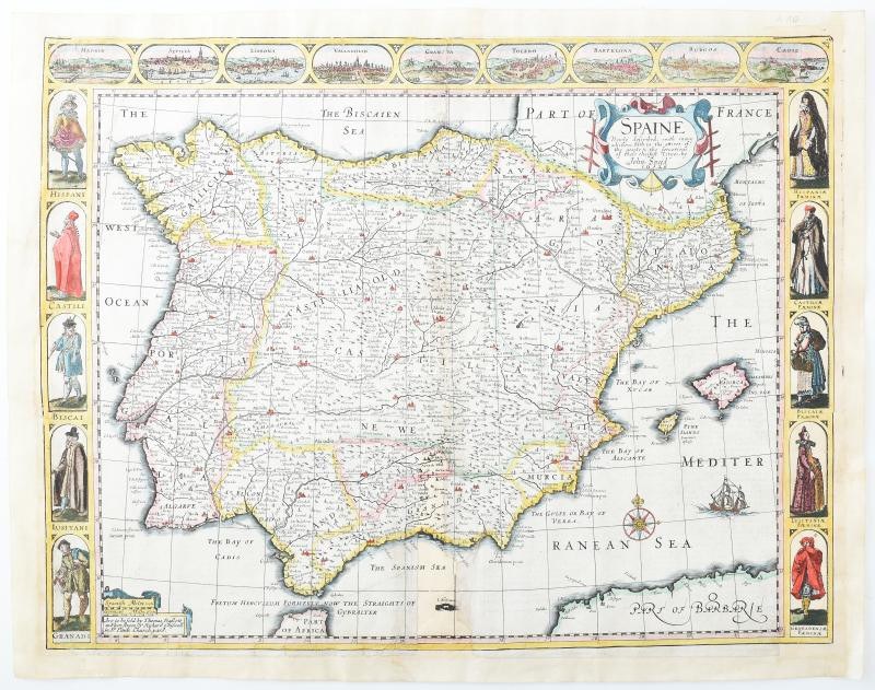 John Speed Spaine newly described with many adictions... Spanyolország ...