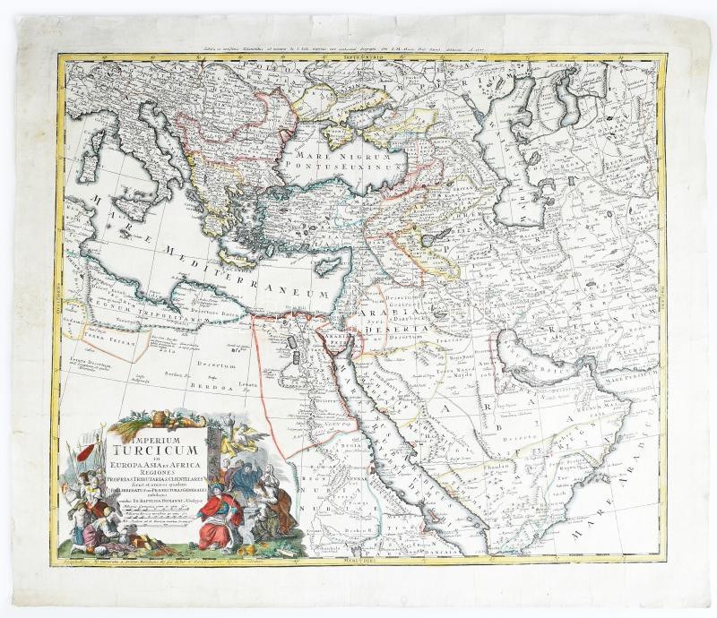 Johann Baptist Homann (1664-1724): Imperium Turcicum in Europa, Asia ...