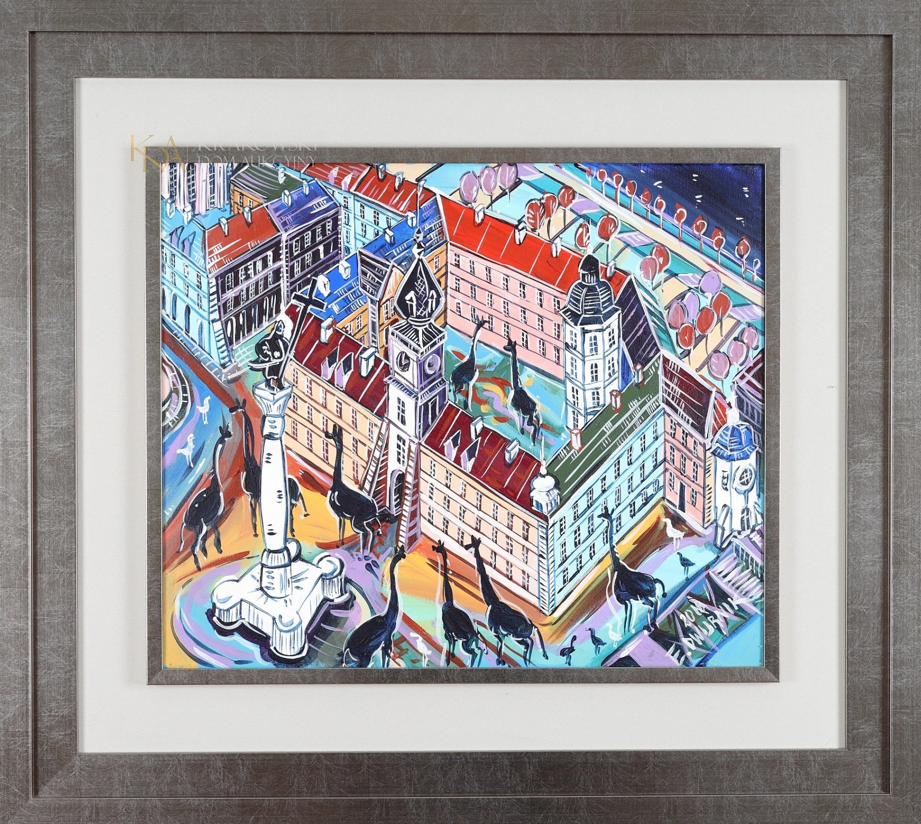 Edward DWURNIK (1943-2018), "Plac Zamkowy" (2018) - Aukcja internetowa / Licytacja online - Cena ...