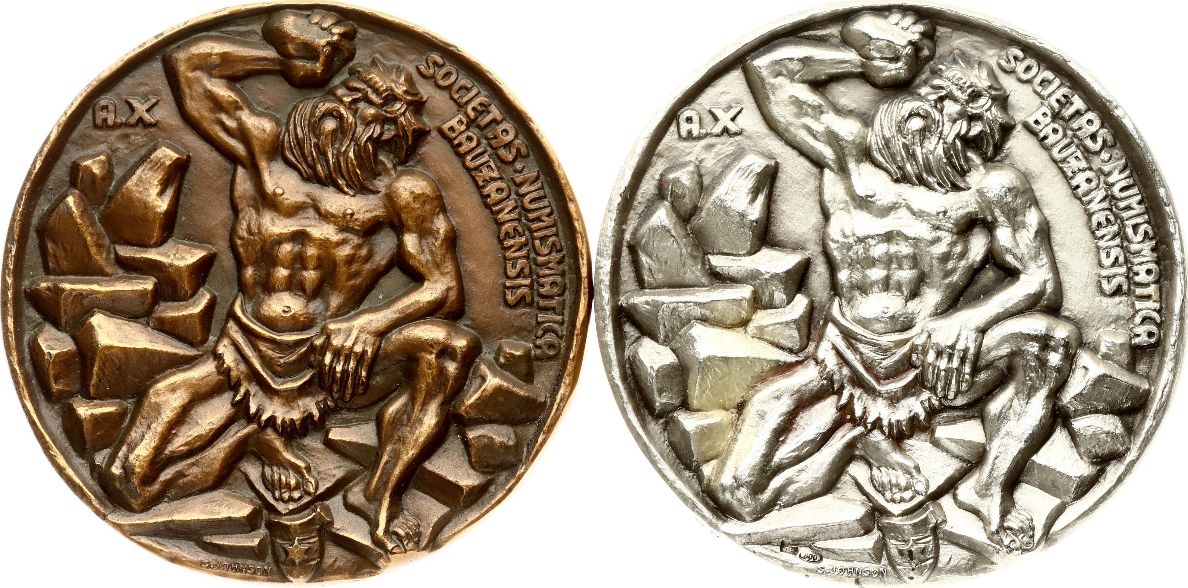 Italy Medal 1979 100th birthday of Karl Felix Wolff Set Lot of 2 pcs ...