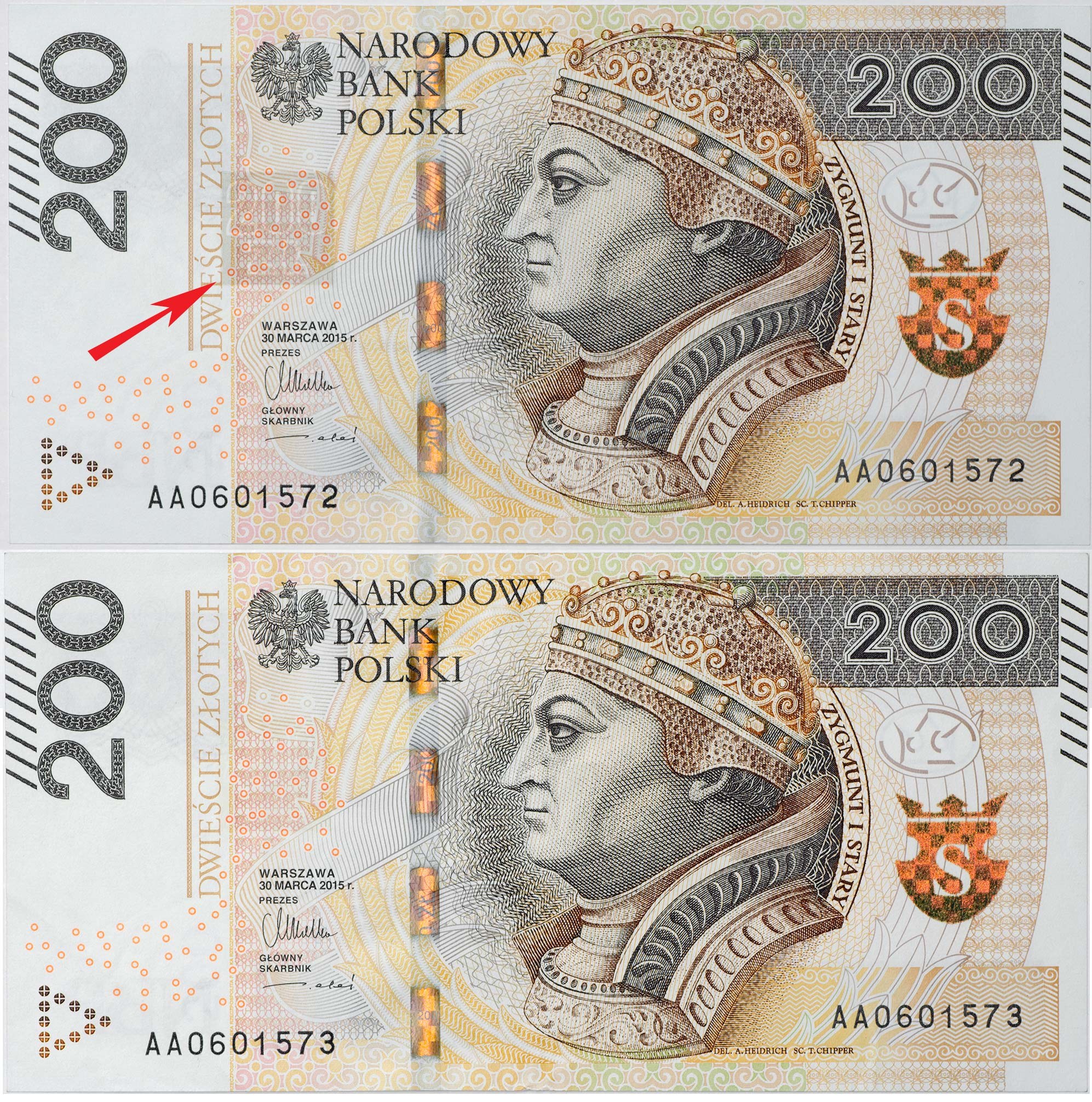 III RP 200 Z otych 2015 B dy Druku Znak 200z Widoczny Go ym Okiem