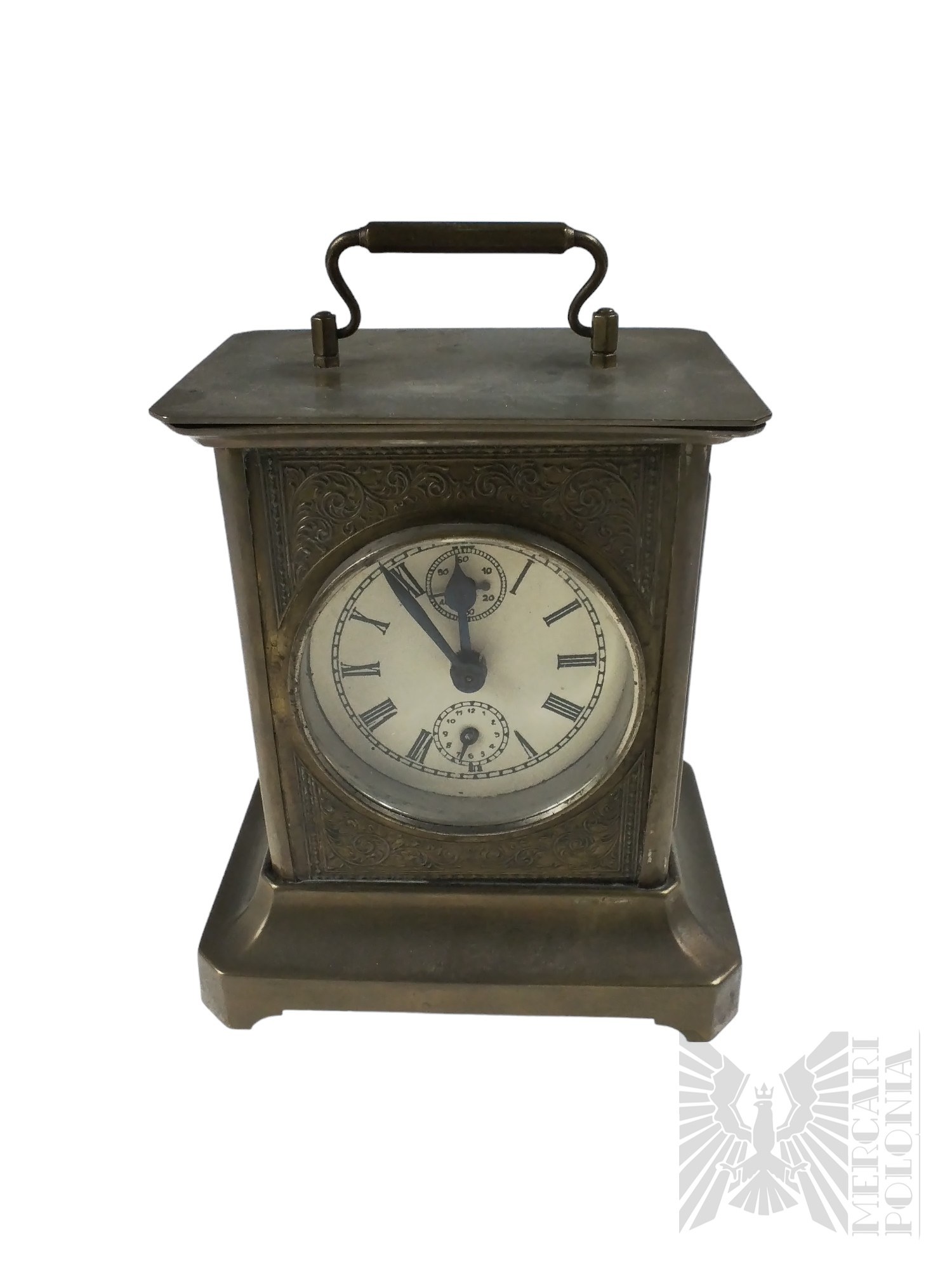 German Empire - Junghans (?) Type Kareciak Clock with Metal Case ...