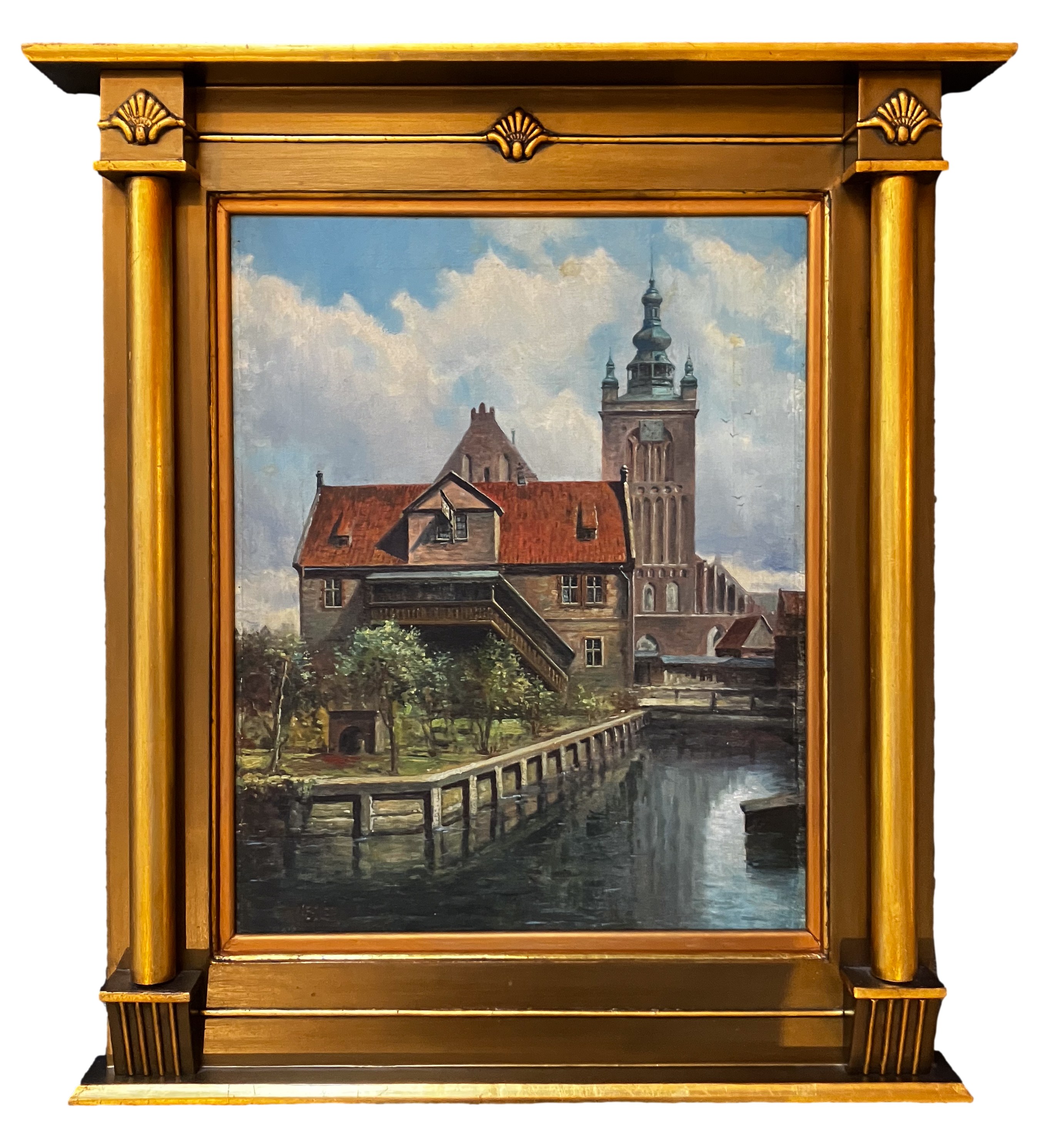 Walter ZIEGLER (1859 - 1932), Wielki Młyn i wieża Kościoła św ...