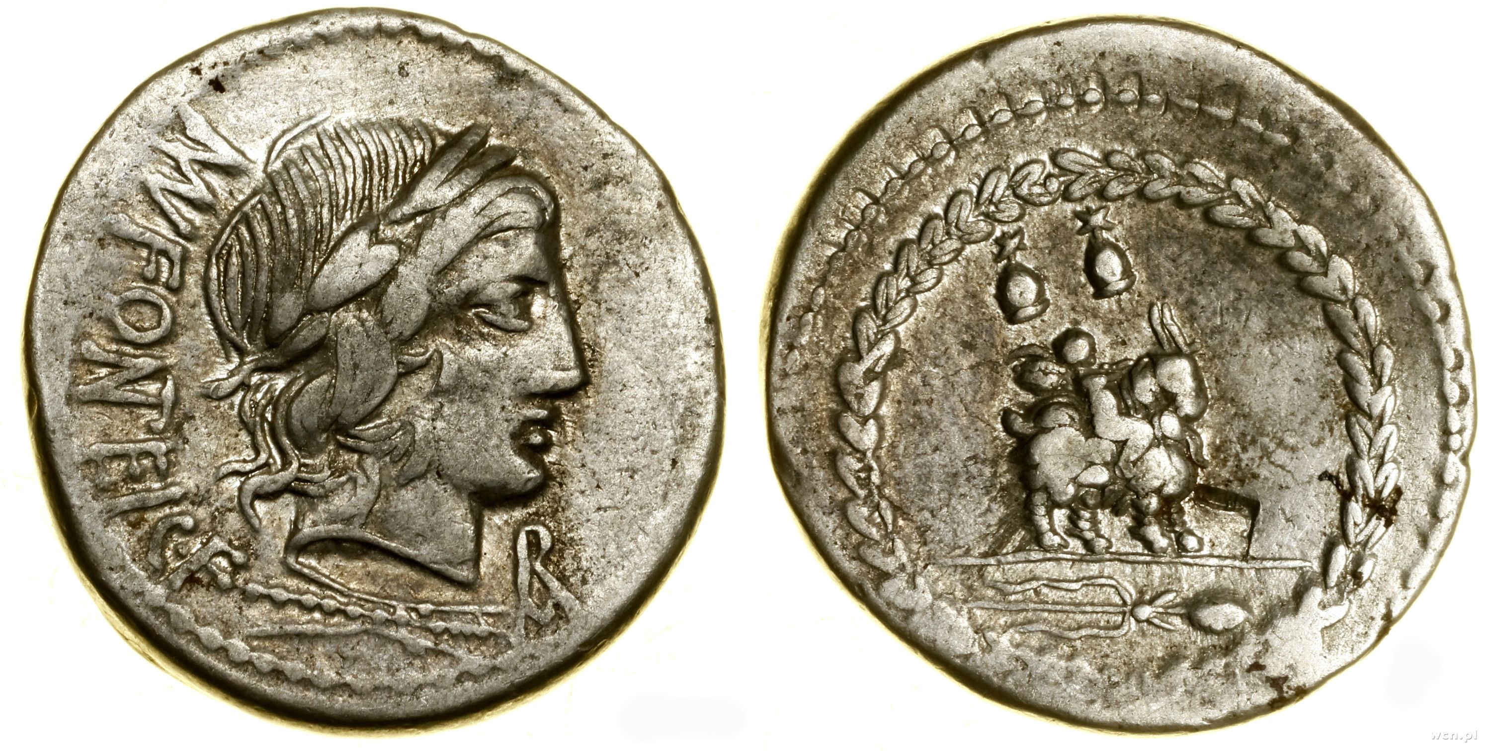 Republika Rzymska, denar, 85 pne, Rzym - Aukcja internetowa / Licytacja ...