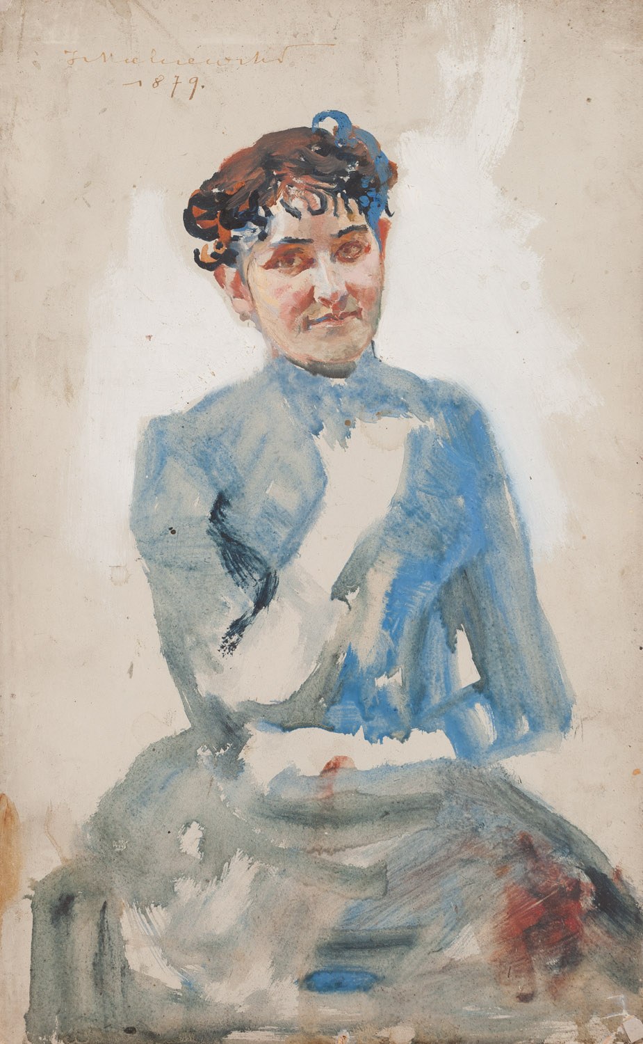 Jacek Malczewski (1854 Radom - 1929 Kraków), Portret kobiety, 1879 ...