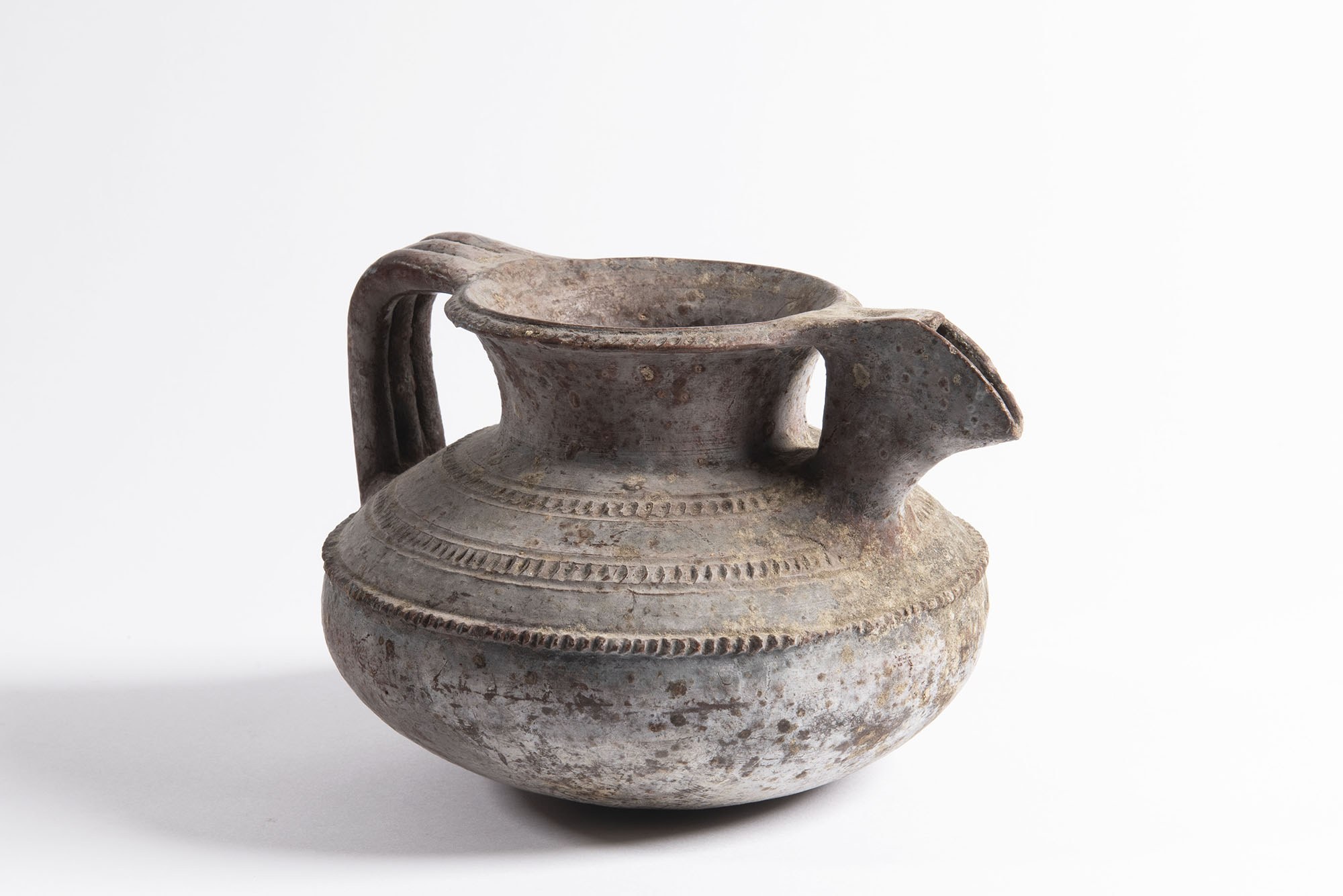 Flat-Bellied Jug with Handle, Pre-Columbian, Flat-Bellied Jug with ...