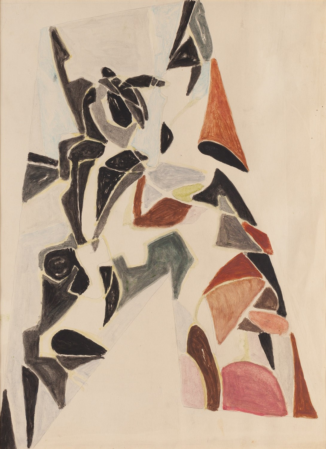 Maria Jarema (1908 Stary Sambór - 1958 Kraków), Kompozycja, ok. 1949 ...