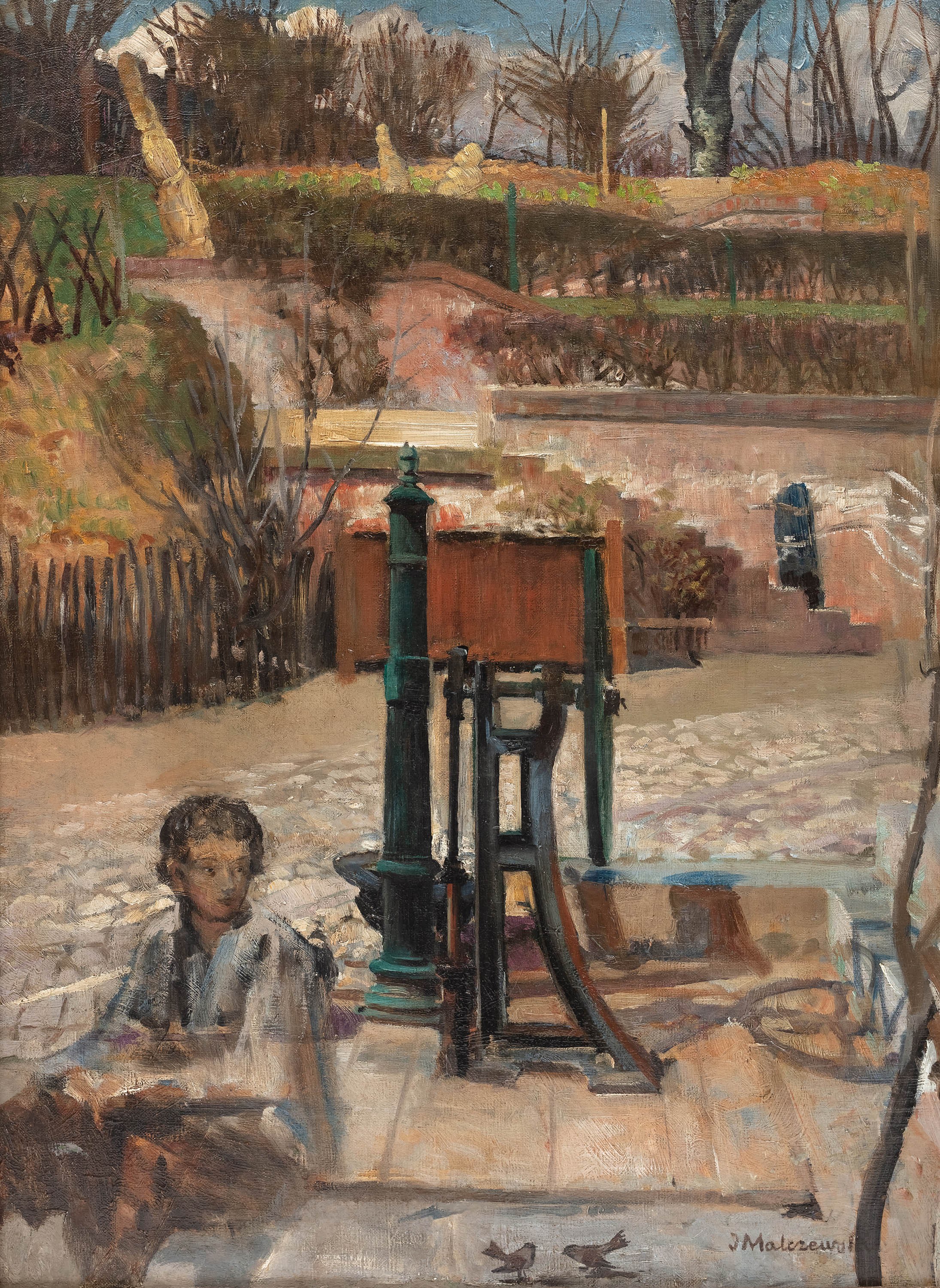 Jacek Malczewski (1854 Radom - 1929 Krakow), At the Well (Poisoned Well ...