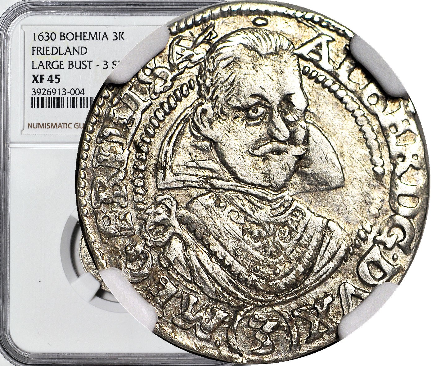 Śląsk, Księstwo Żagańskie, Albert z Wallenstein, 3 krajcary 1630, S ...