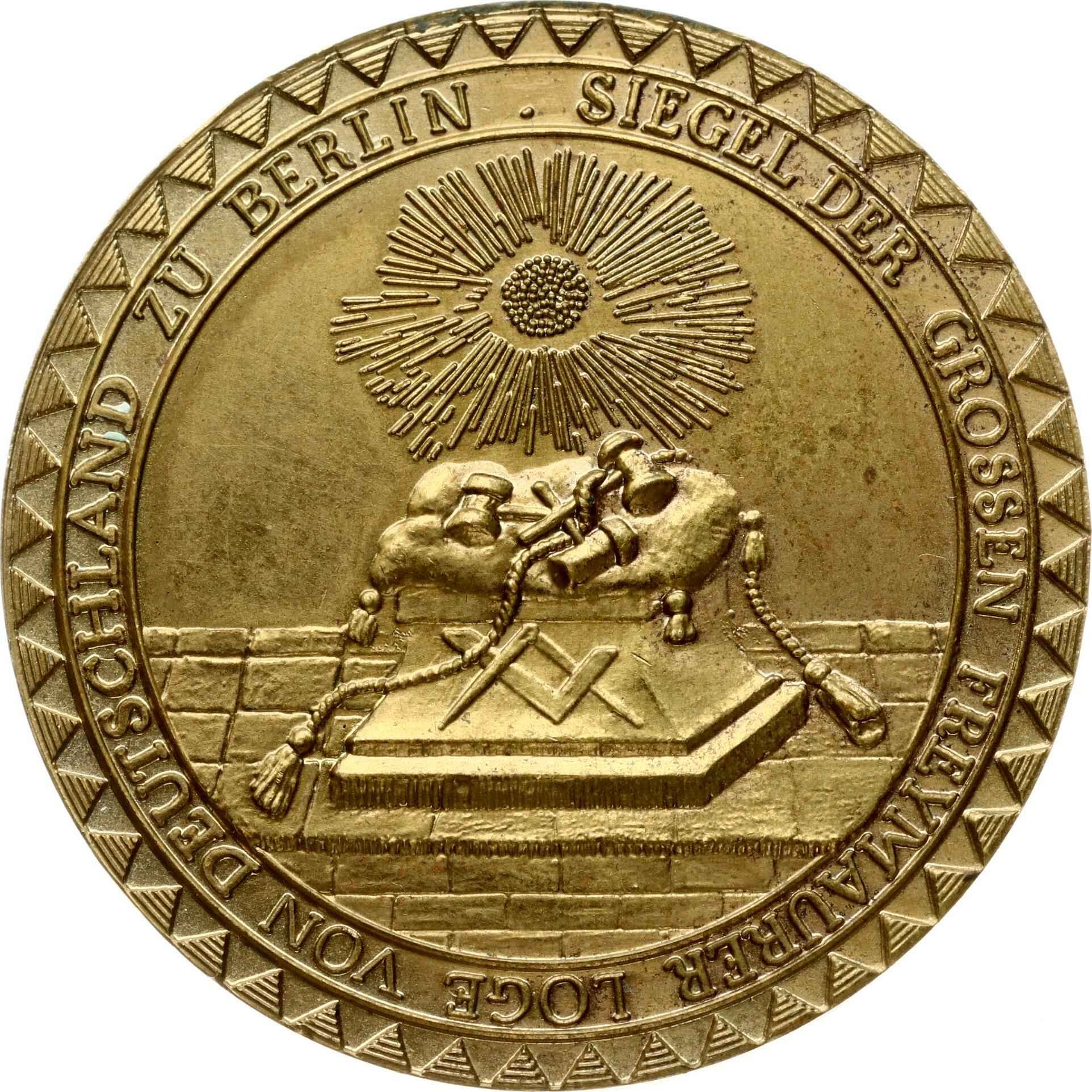Germany Medal Seal of the Great Masonic Lodge in Berlin 1970 - Aukcja ...
