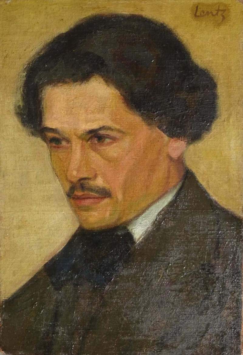 Stanisław LENTZ, Portret mężczyzny - Aukcja internetowa / Licytacja ...