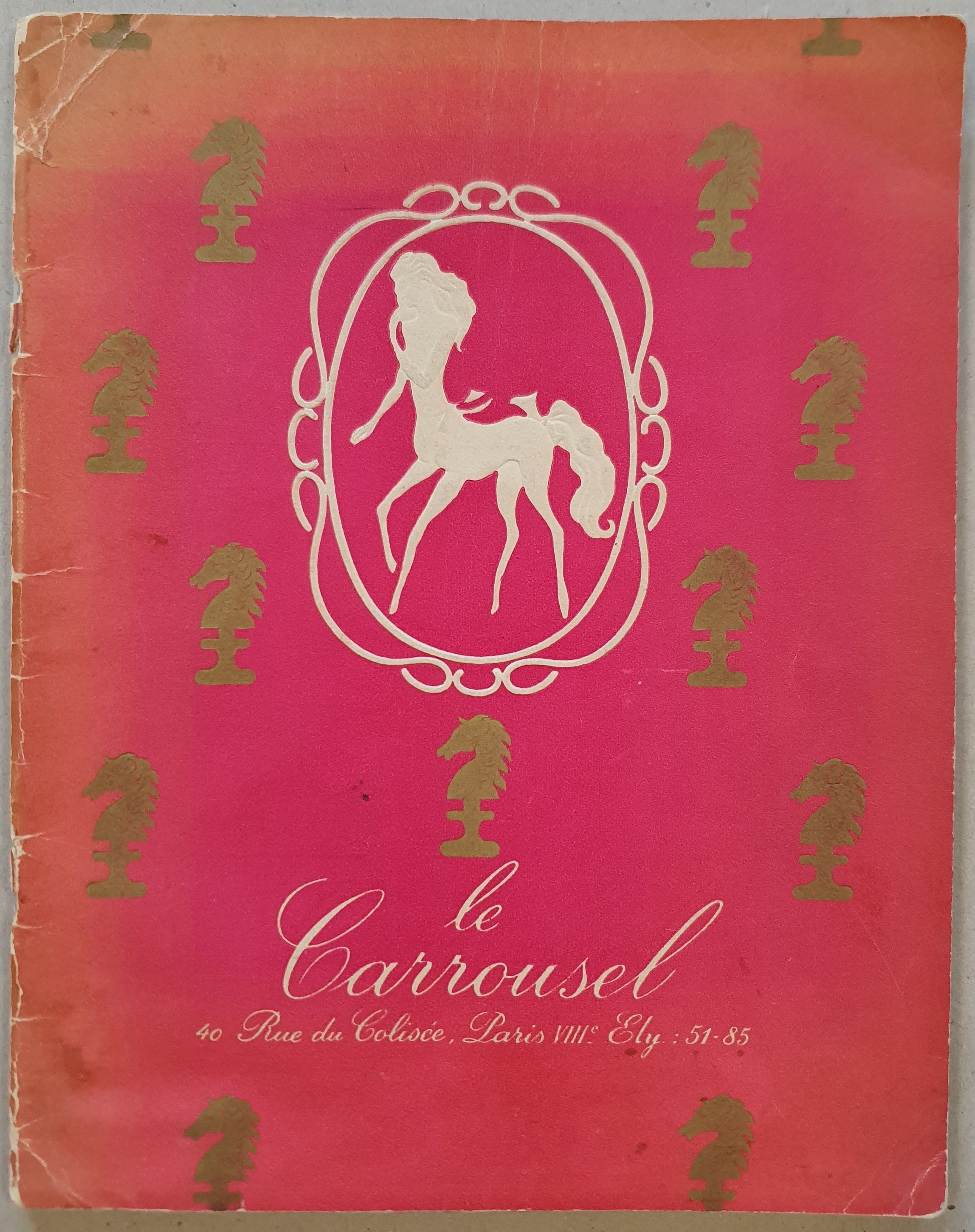 Le Carrousel, kabaret drag queen, Paryż, ok. 1959 - 65 /program ...