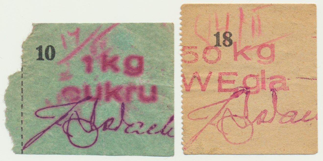 Talon na 1kg cukru i 50 kg węgla (2 szt.) - Aukcja internetowa ...