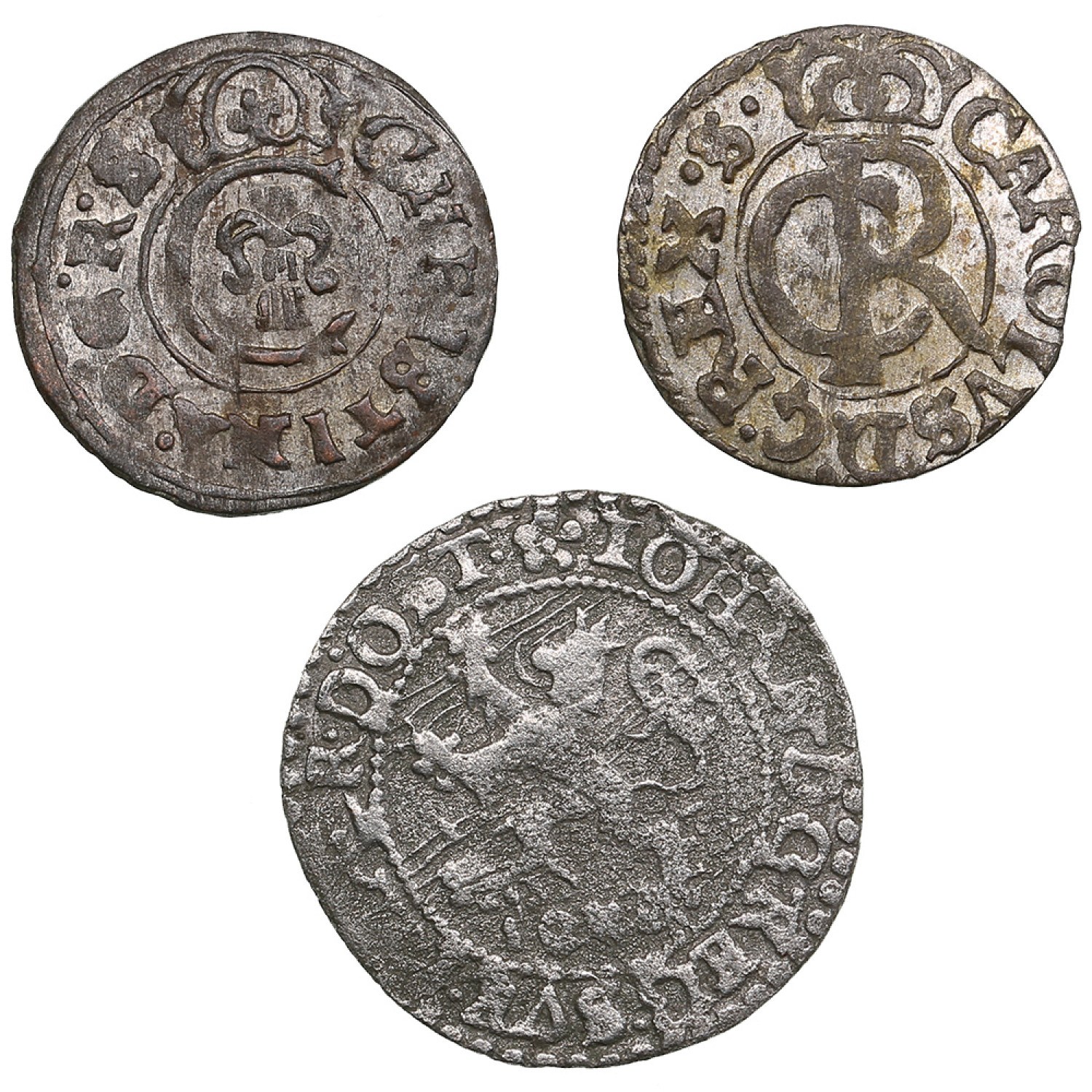 Group of coins: Sweden 1 Öre Johan, Hertig av Östergötland (1606-1618 ...