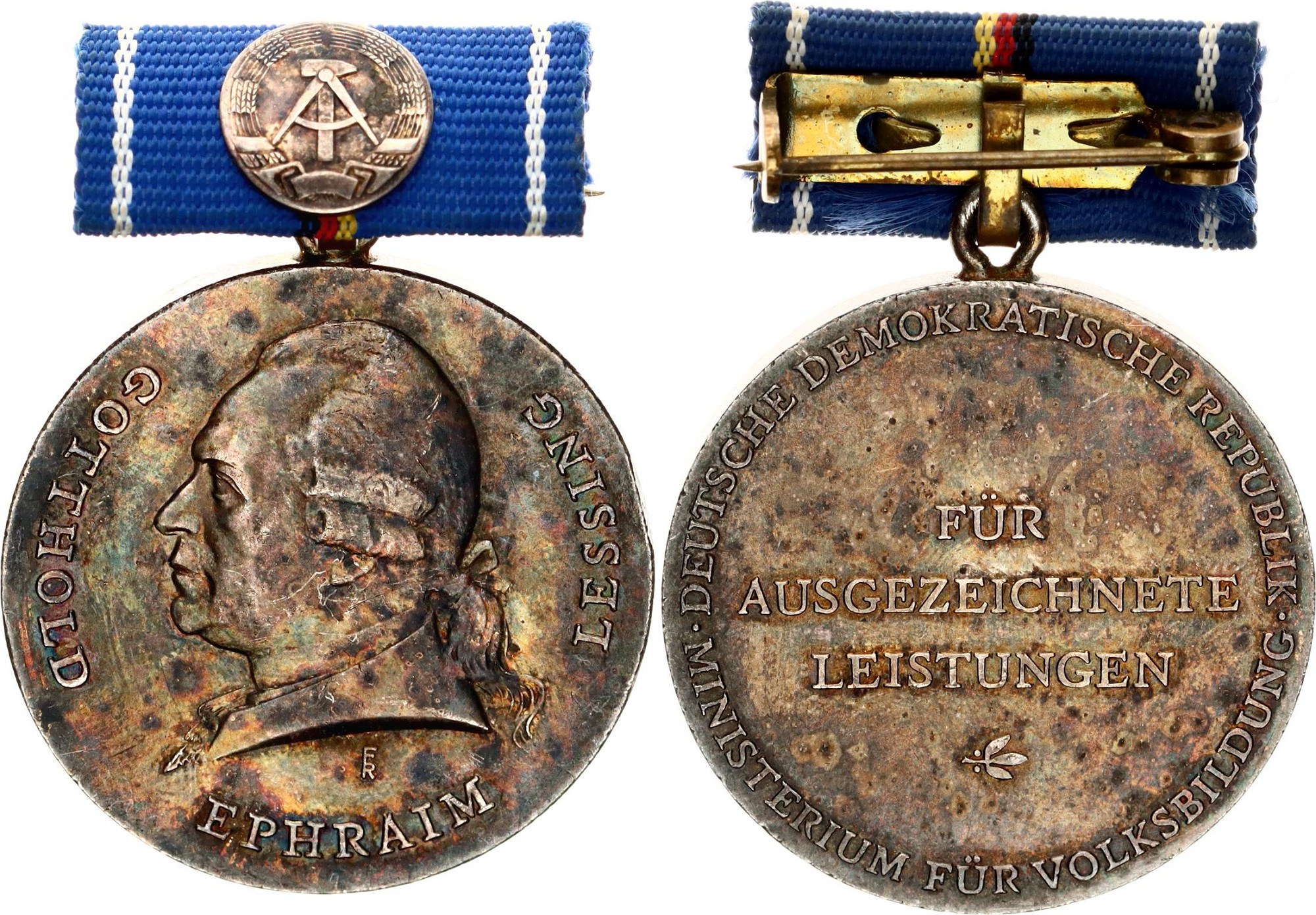 Germany - DDR Gotthold Ephraim Lessing Silver Medal 20 - th Century ...